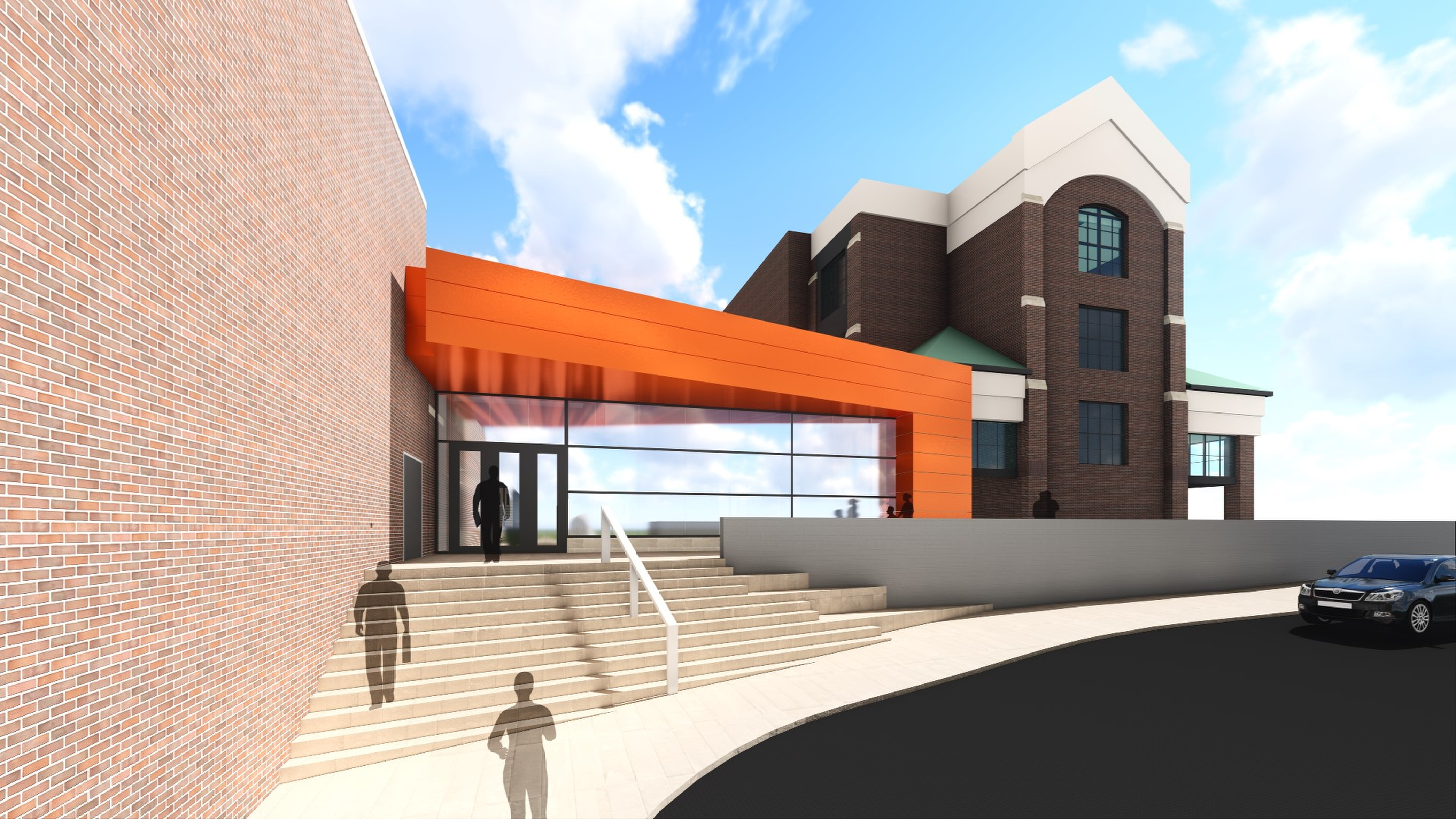 New Jackson High School aquatic center and entryway - mlive.com
