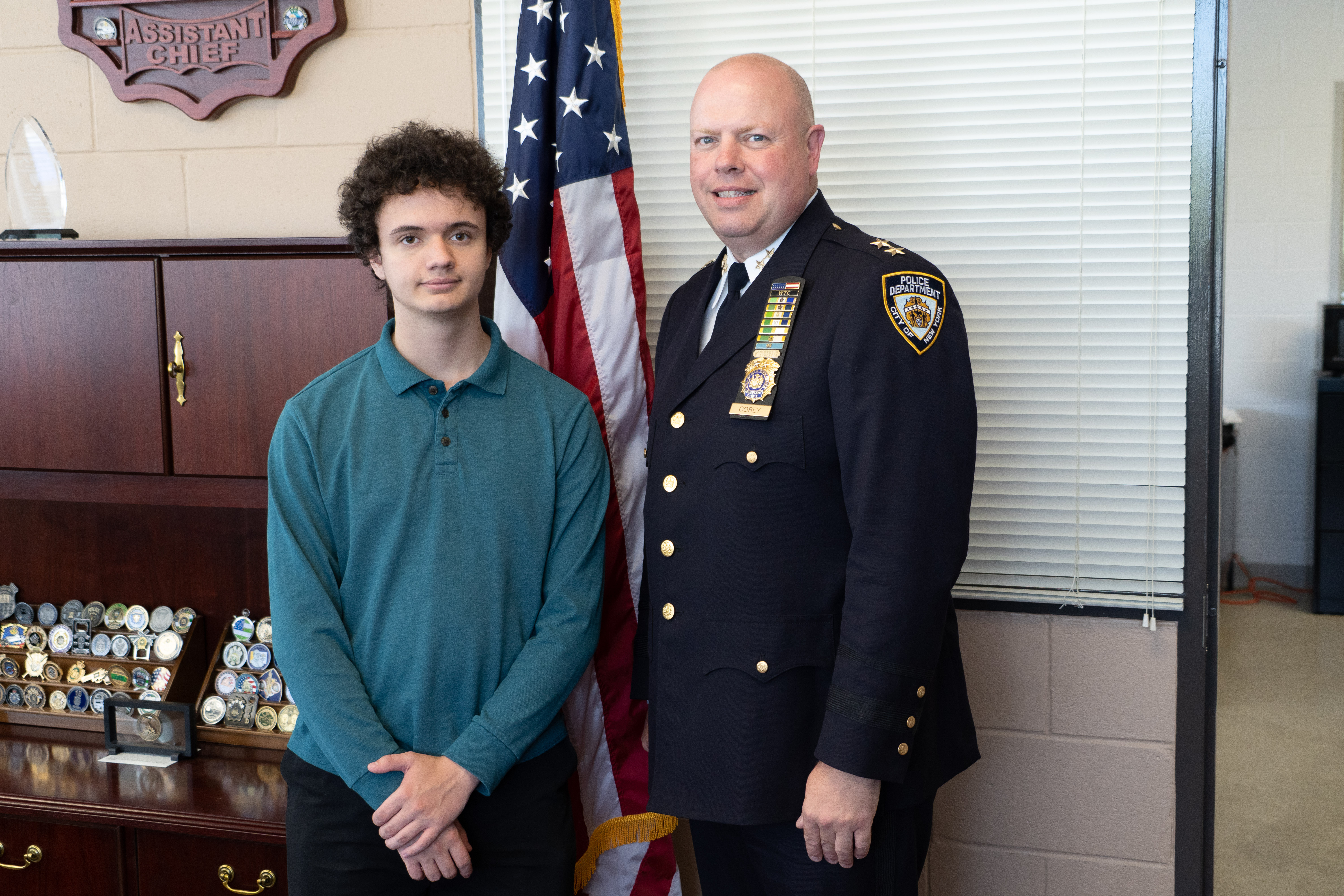 S.I. high schooler becomes borough commander for a day - silive.com