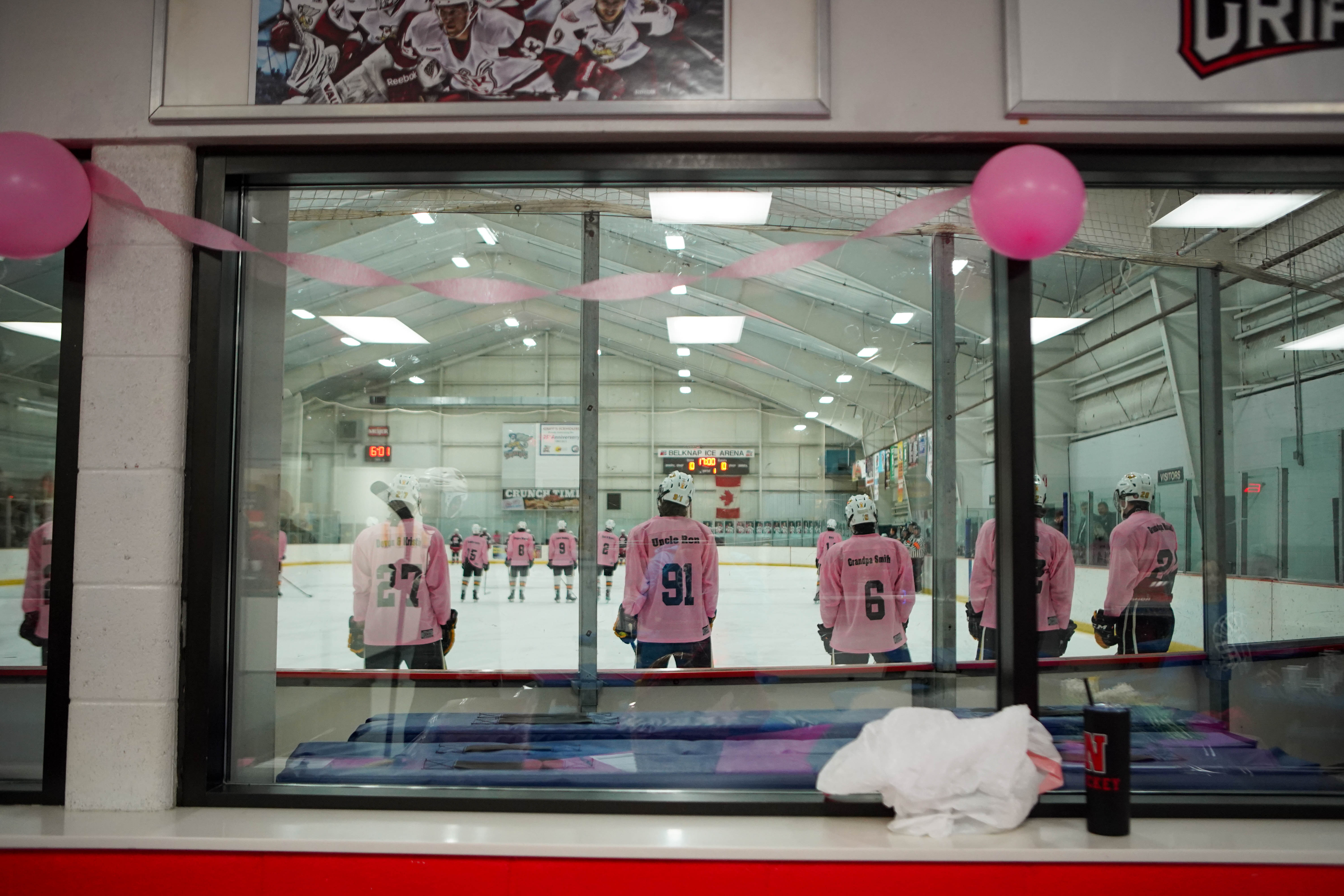 Hockey players honor cancer victims with special pink jerseys - mlive.com