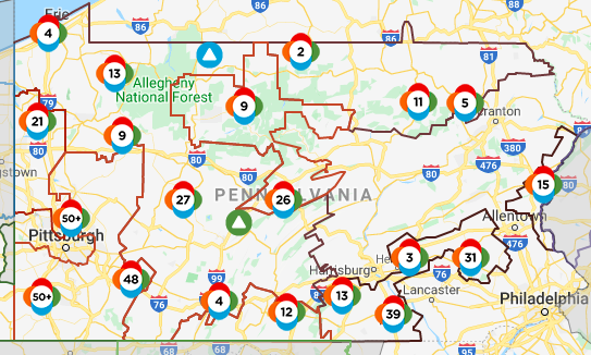 Tens of thousands across Pa. have lost power due to weather