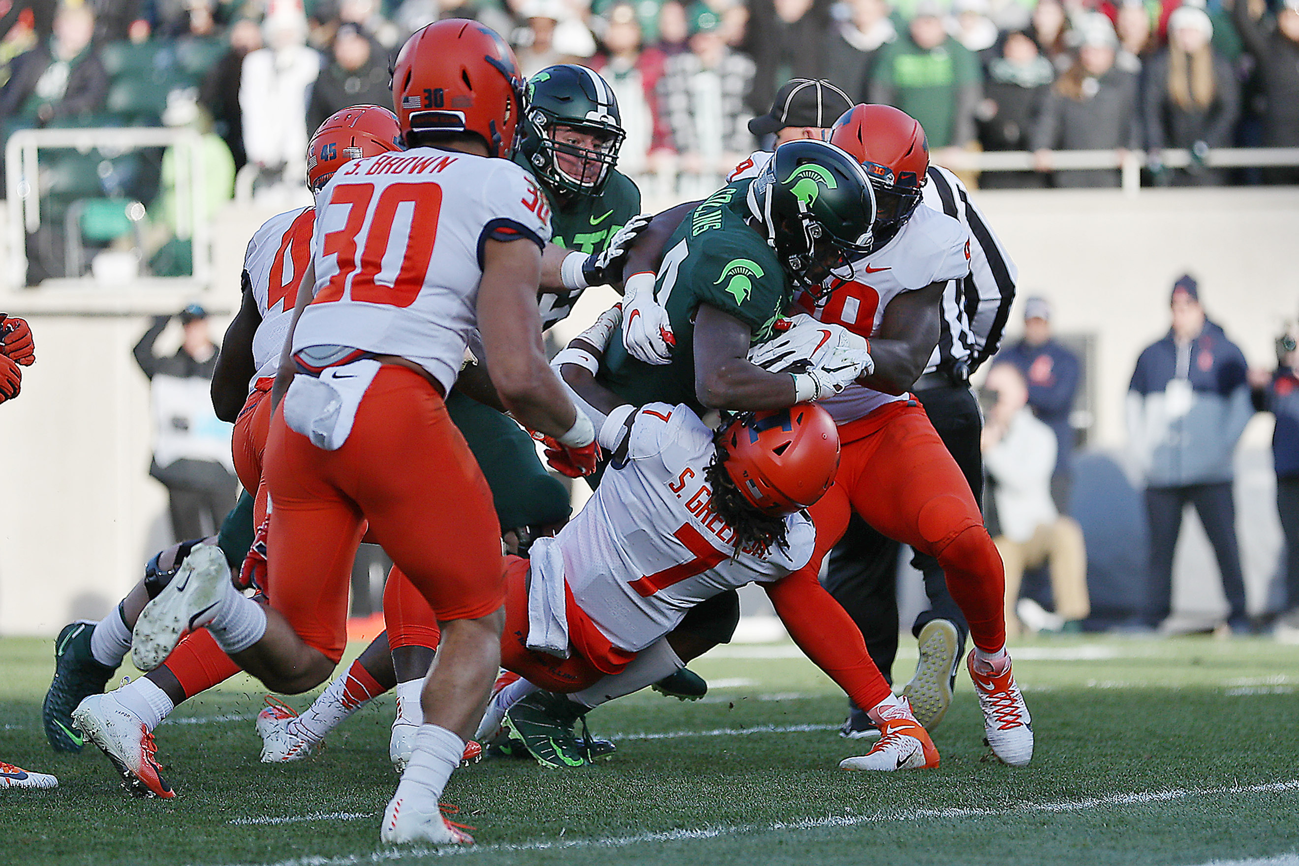 College football: Michigan State vs. Illinois - November 9, 2019 ...