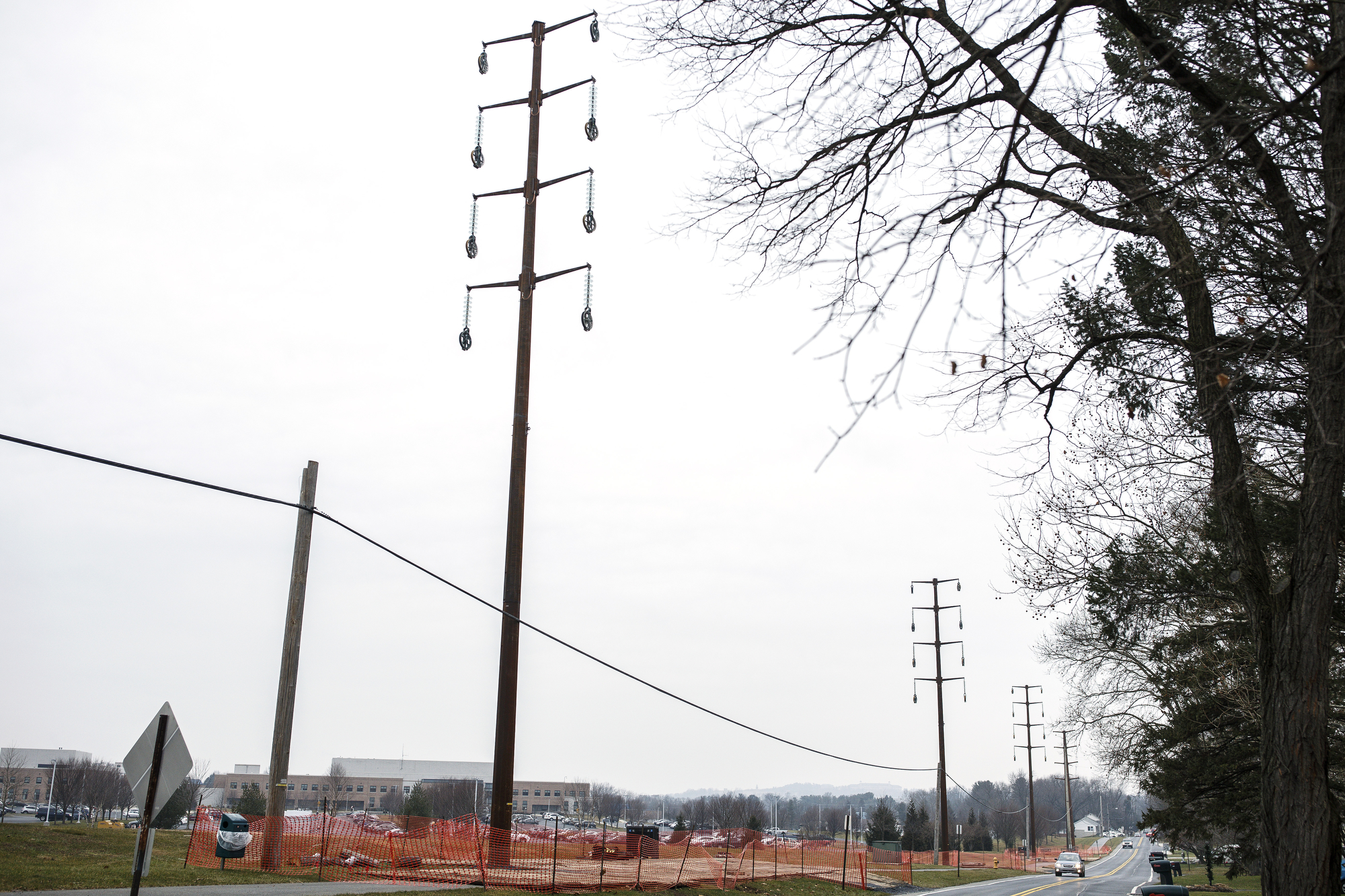 Hershey homeowners front-yard utility poles nearly double in size ...