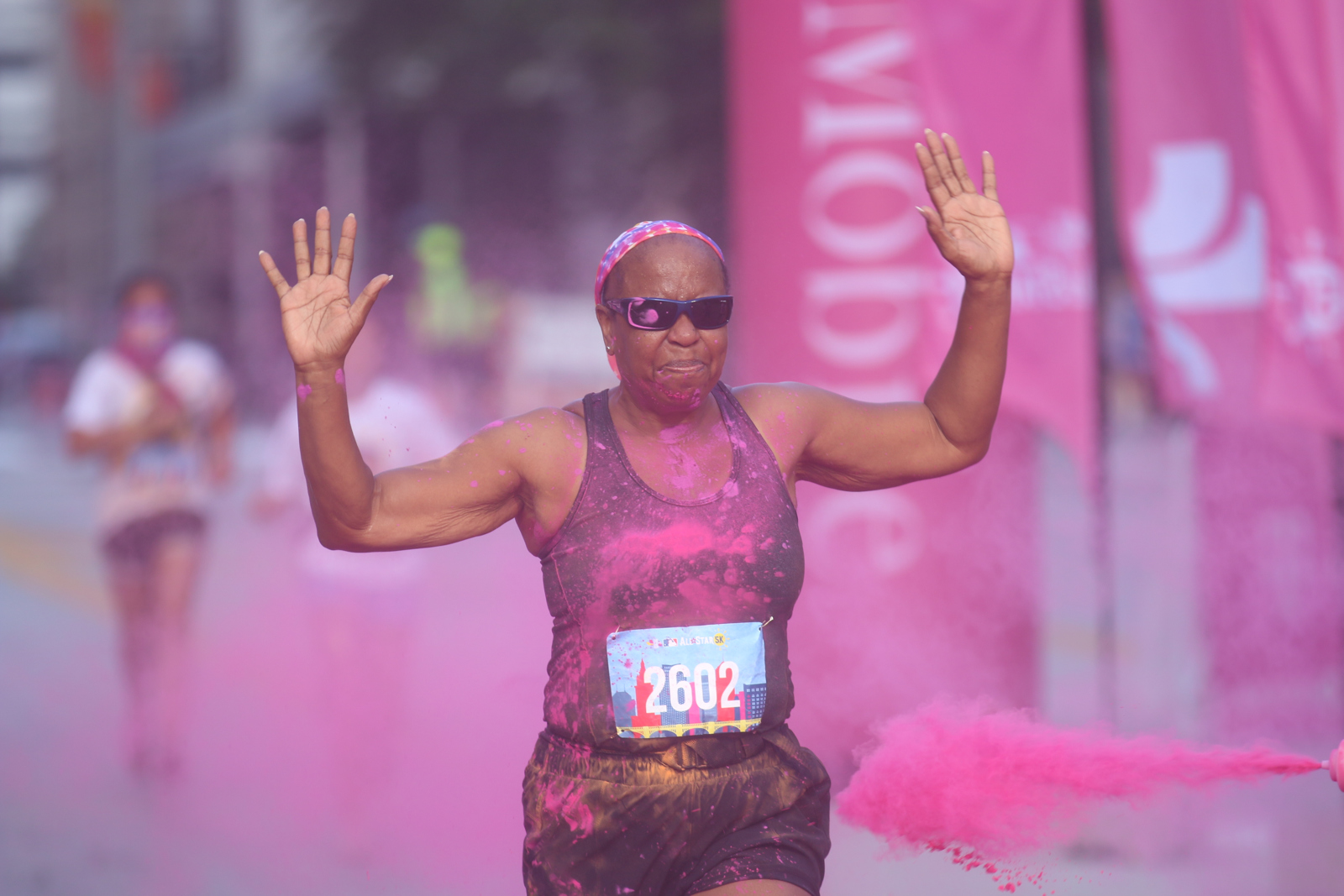 Color Run All-Star 5K runners take on colorful new look during the race ...