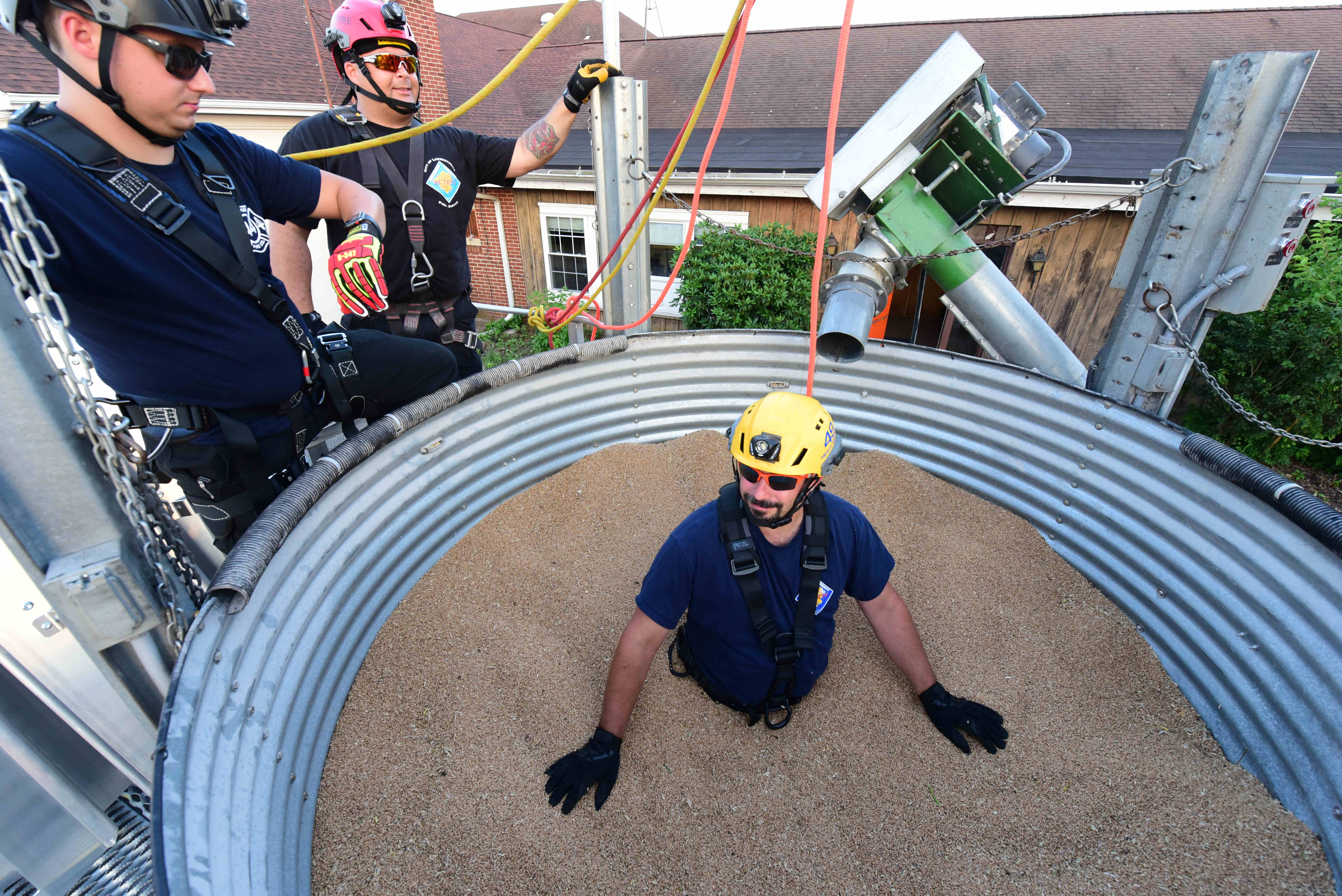 Task force holds grain bin rescue drill - nj.com
