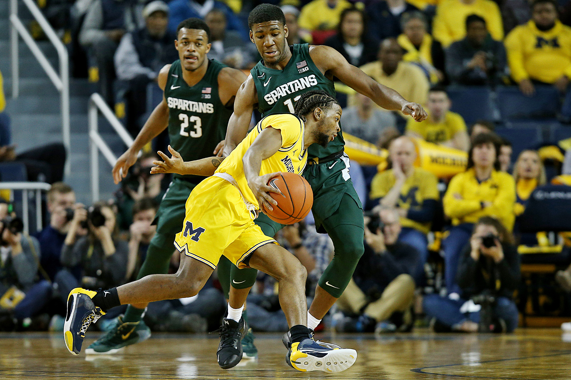 College basketball: Michigan vs. Michigan State - February 8, 2020 ...