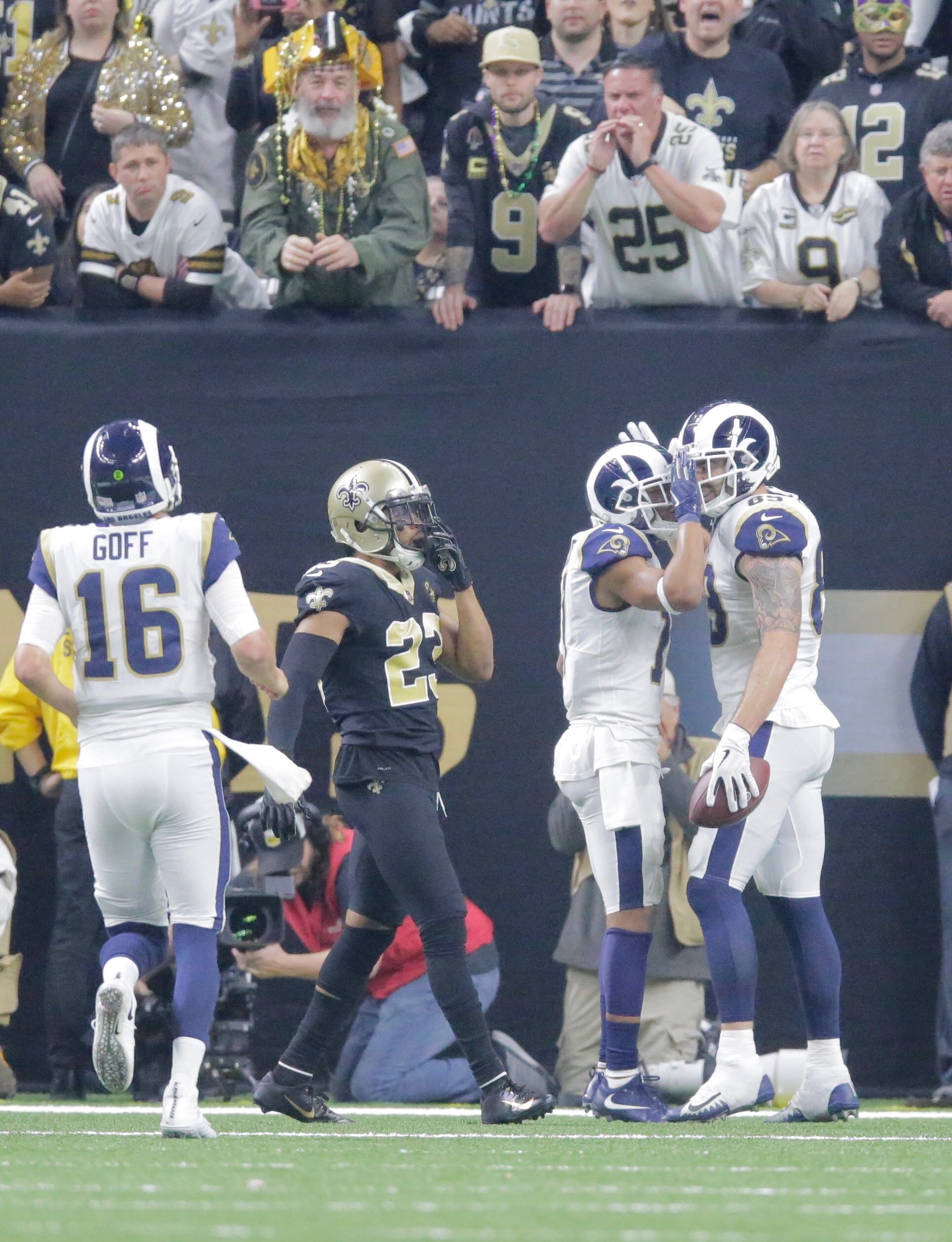 New Orleans Saints vs. Los Angeles Rams in NFC Championship in New ...