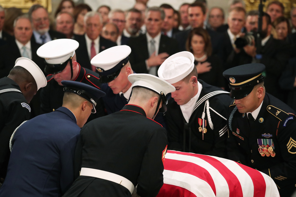 President George H.W. Bush lies in state - al.com
