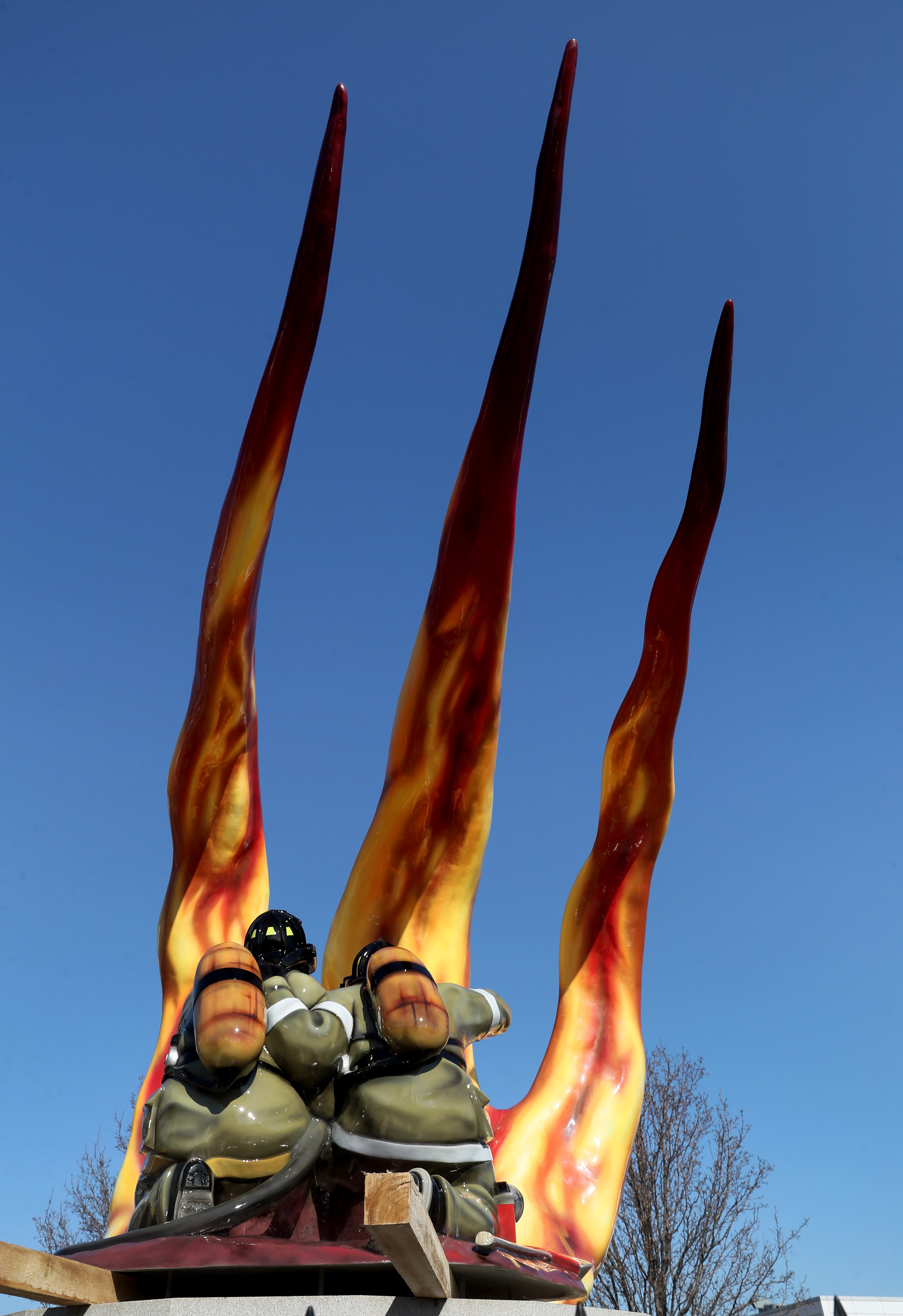 Cleveland Firefighters Memorial figures restored and installed ...