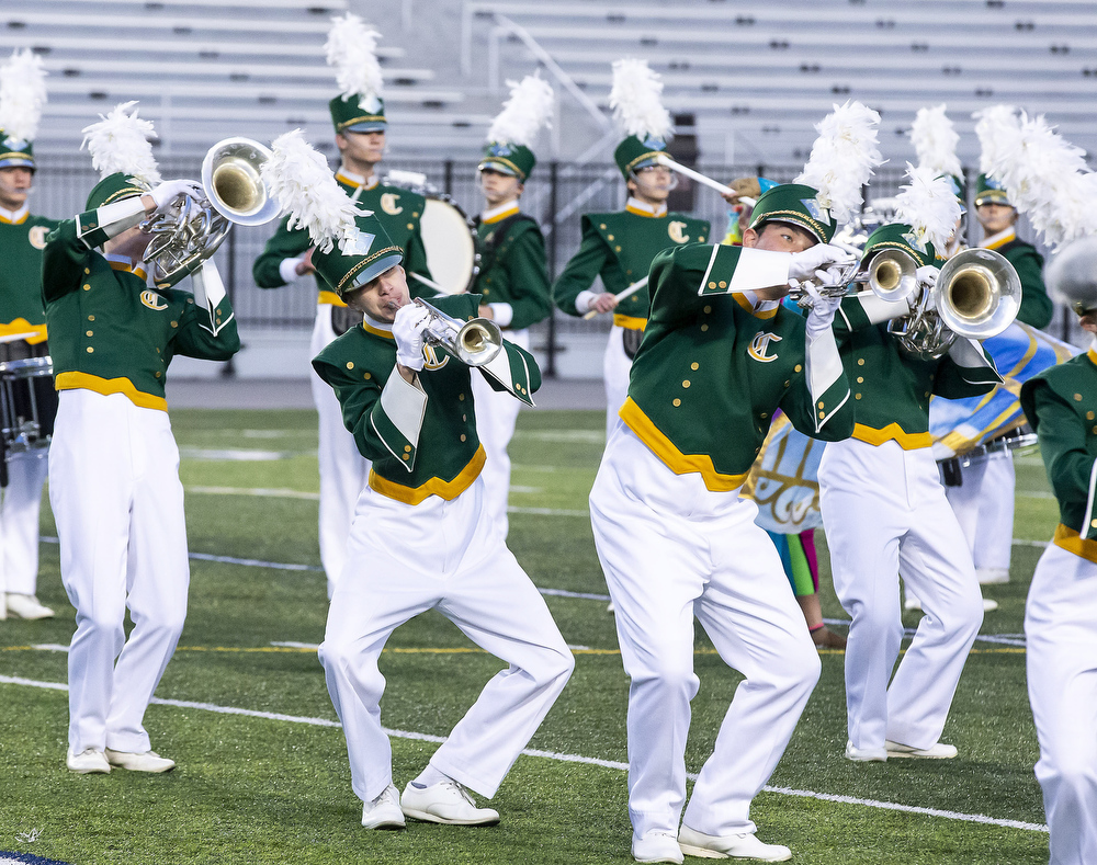 Carlisle and Camp Hill Marching Bands compete in the Cavalcade of Bands ...
