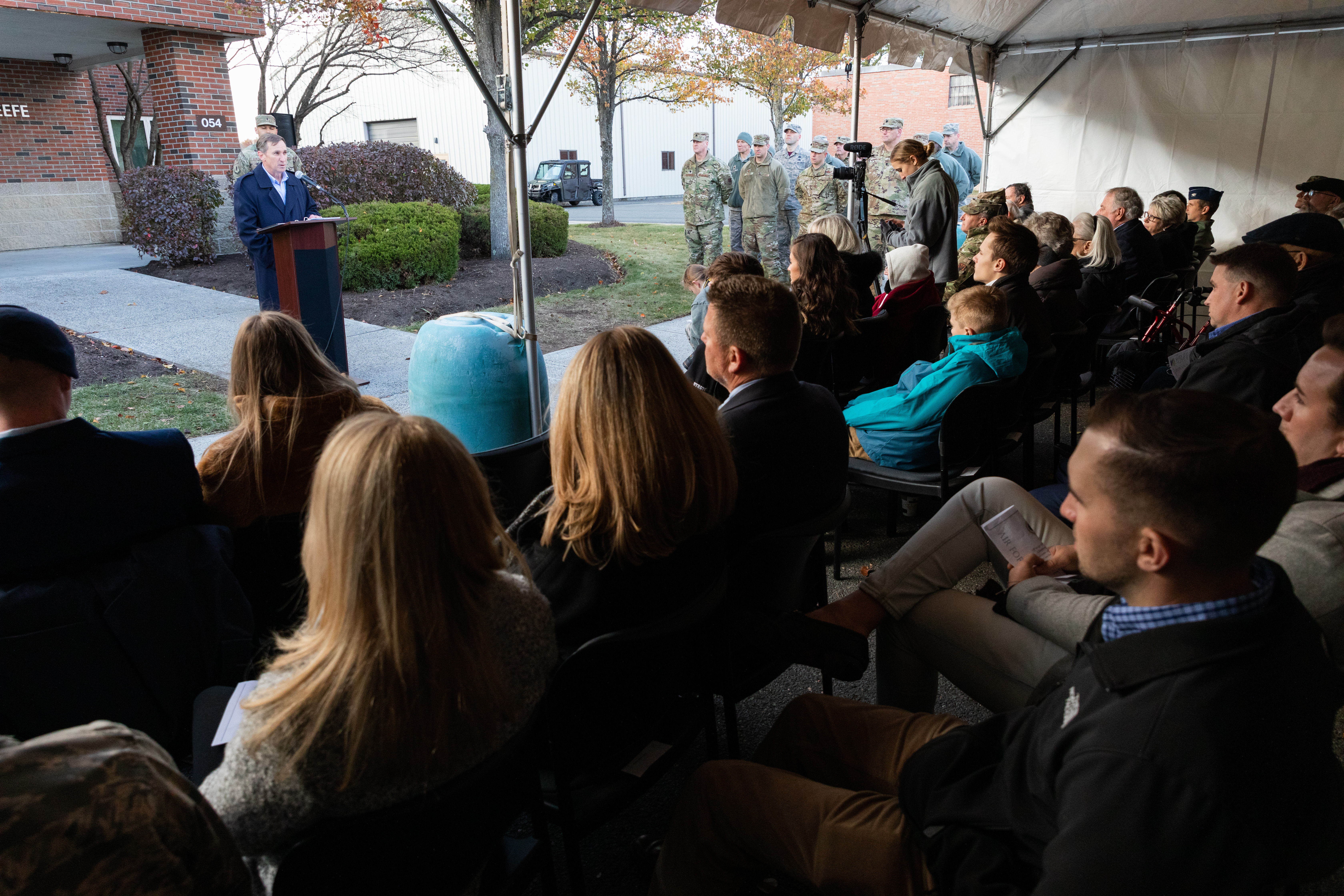 Dedication ceremony to honor the late major general George W. Keefe ...