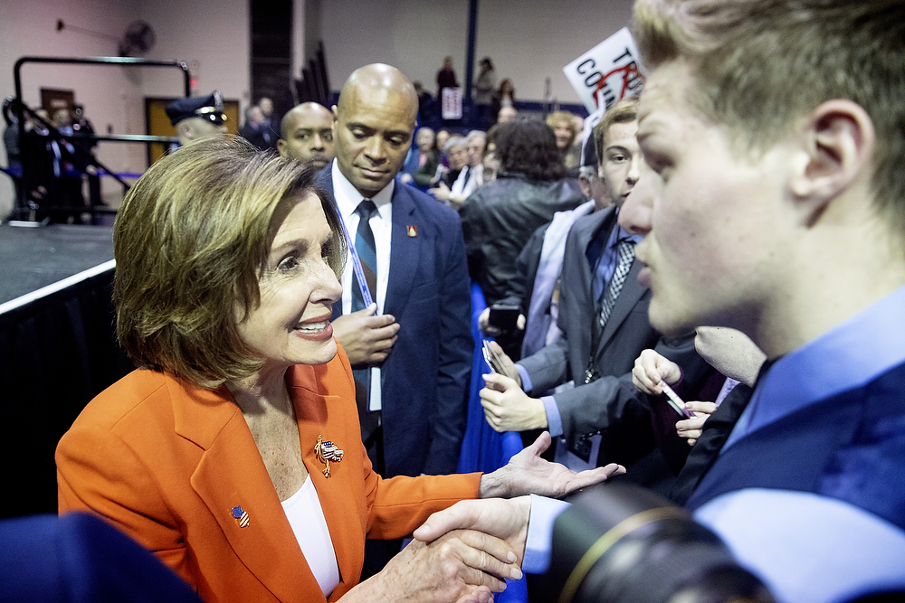 House Nancy Pelosi attends the official kickoff to Rep. Donald Norcross ...