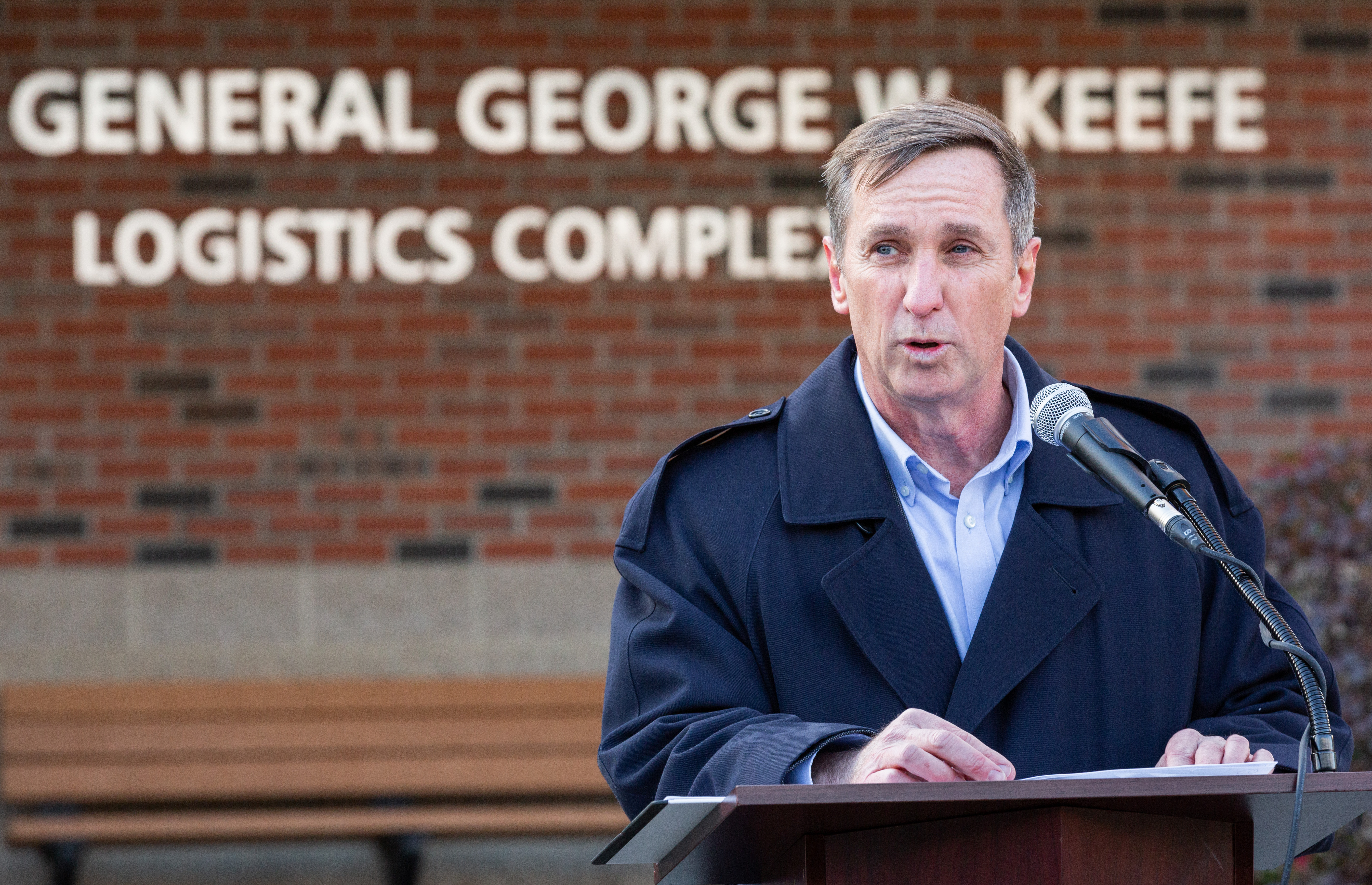 Dedication ceremony to honor the late major general George W. Keefe ...