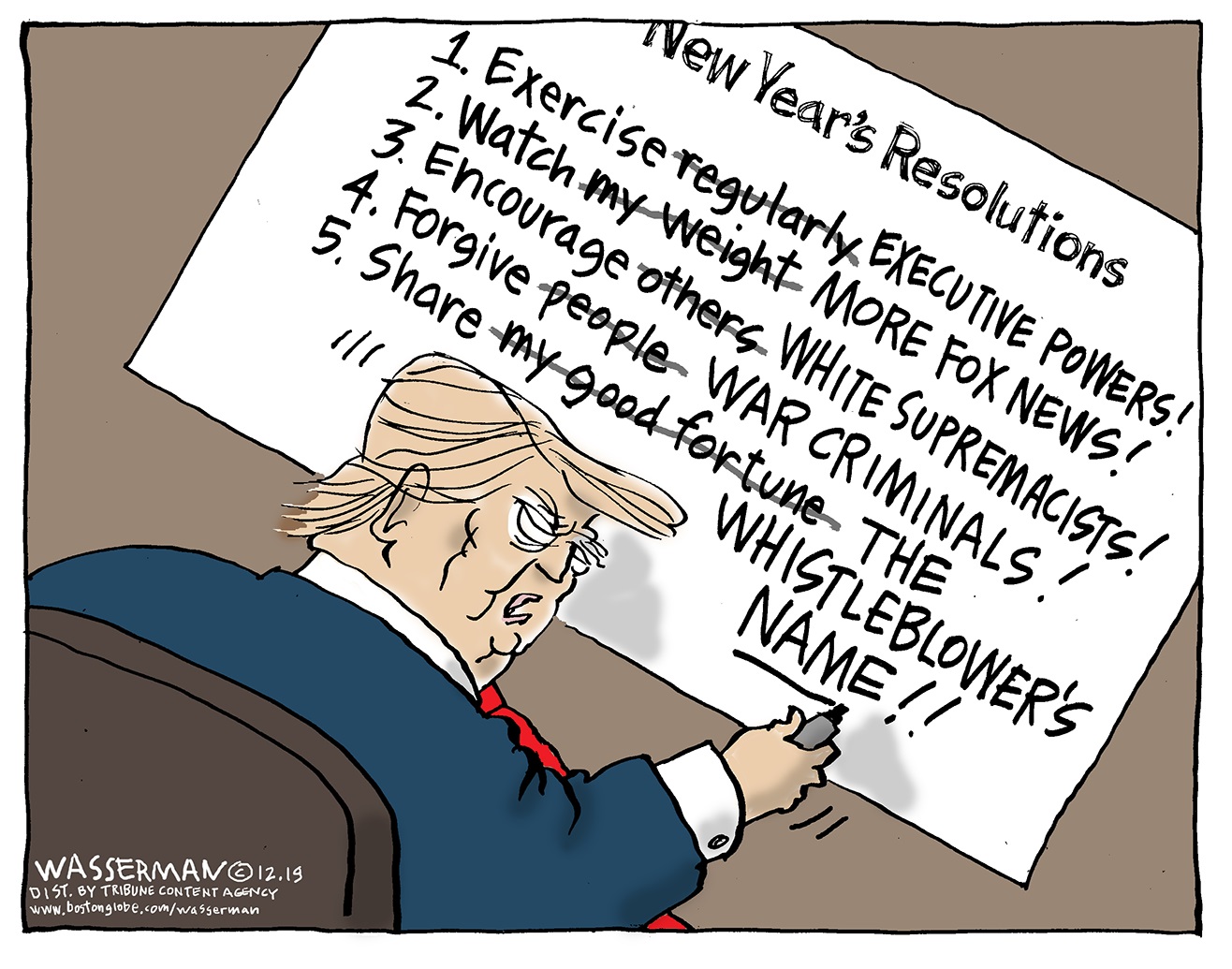 Editorial cartoons for Jan. 5, 2020 - syracuse.com
