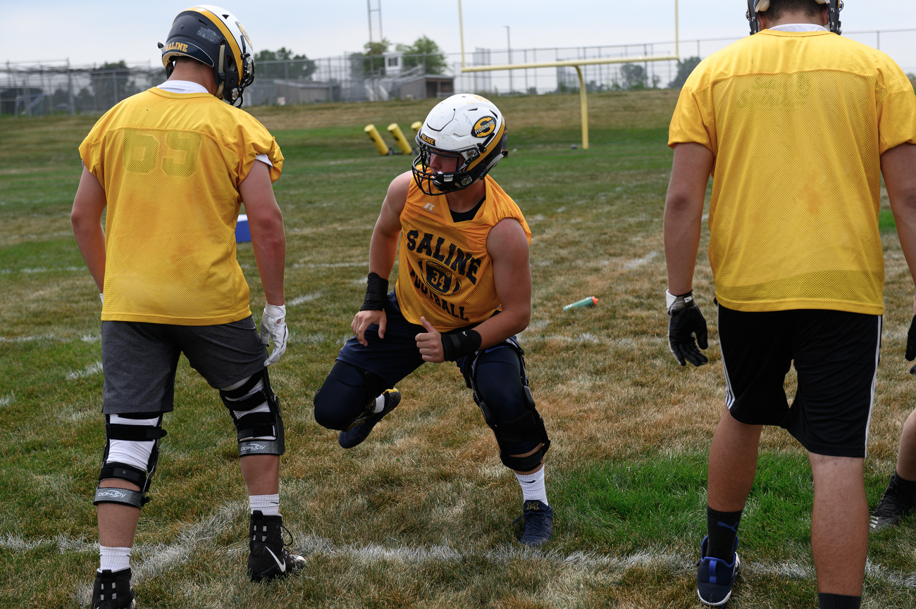 First day of football practice at Saline High School - mlive.com
