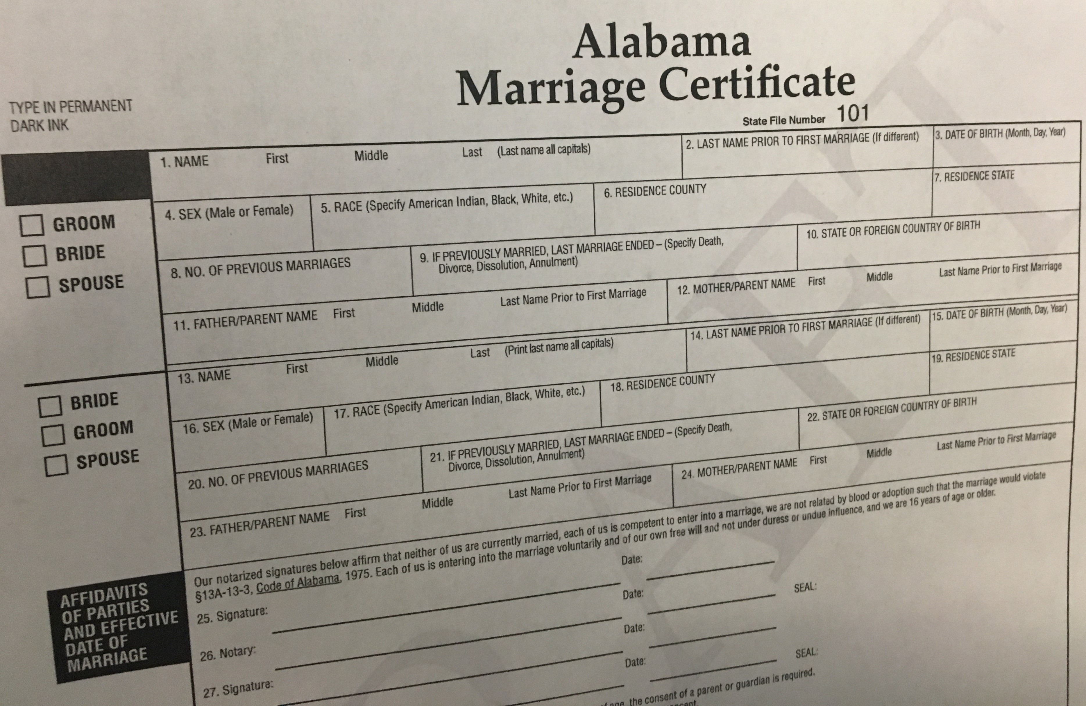 Alabama s New Marriage Certificate Here s Where You Can Download 