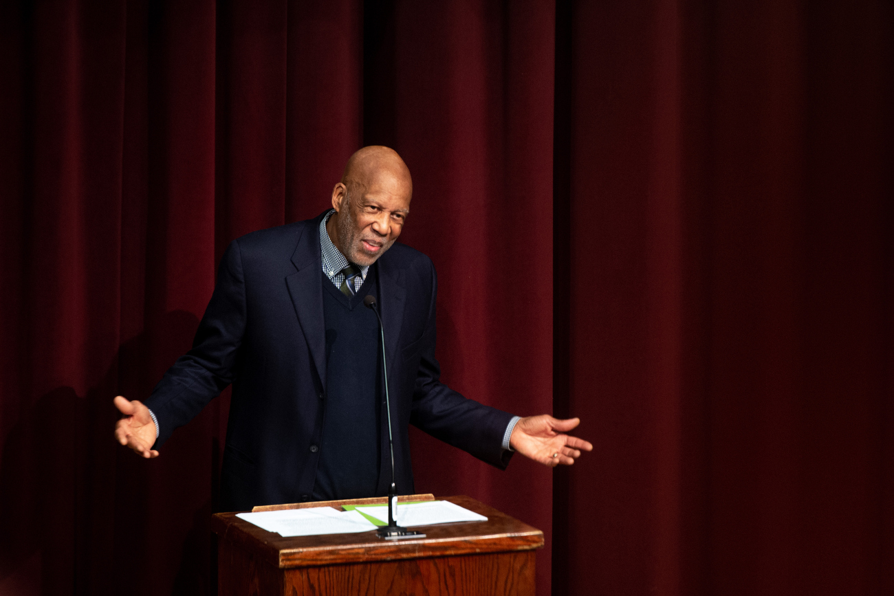 Terrence Roberts, one of the "Little Rock Nine," speaks at Martin ...