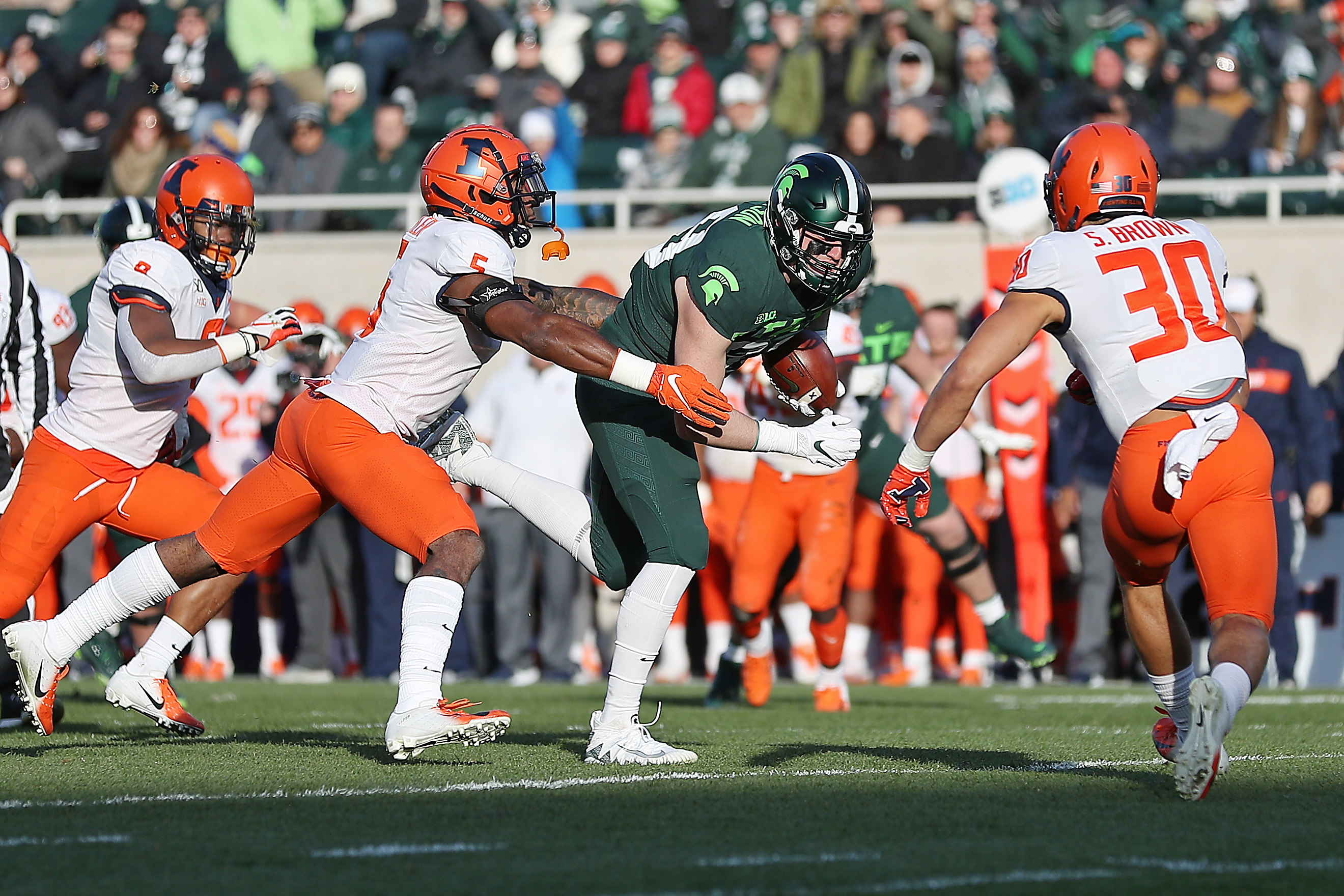 College football: Michigan State vs. Illinois - November 9, 2019 ...