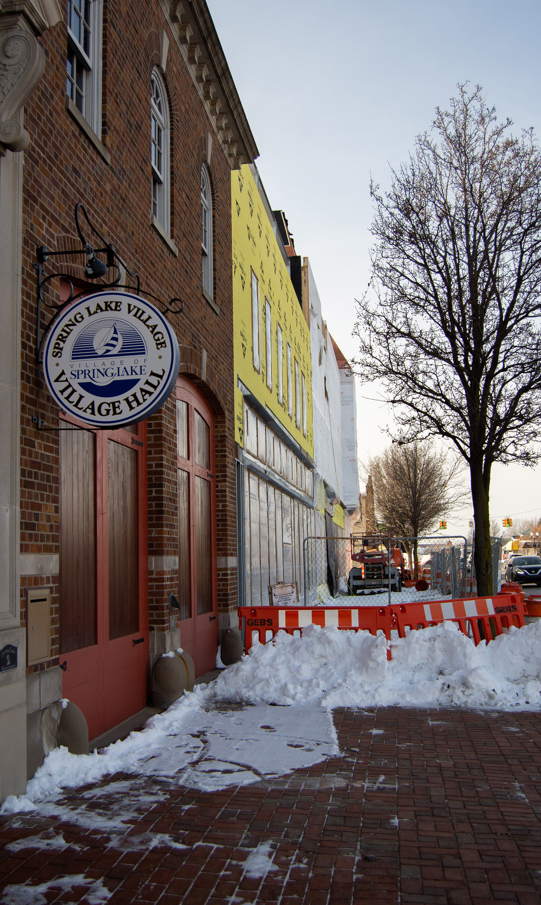 Construction in downtown Spring Lake Village, Michigan - mlive.com