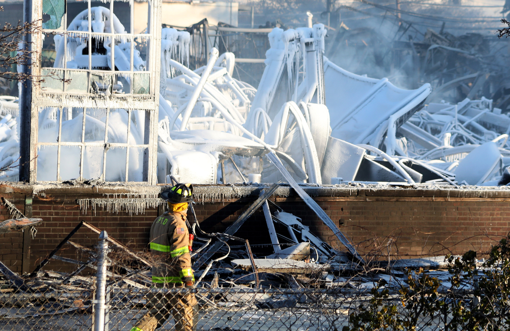 Massive blaze at historic Marcal Paper plant turns building into ...