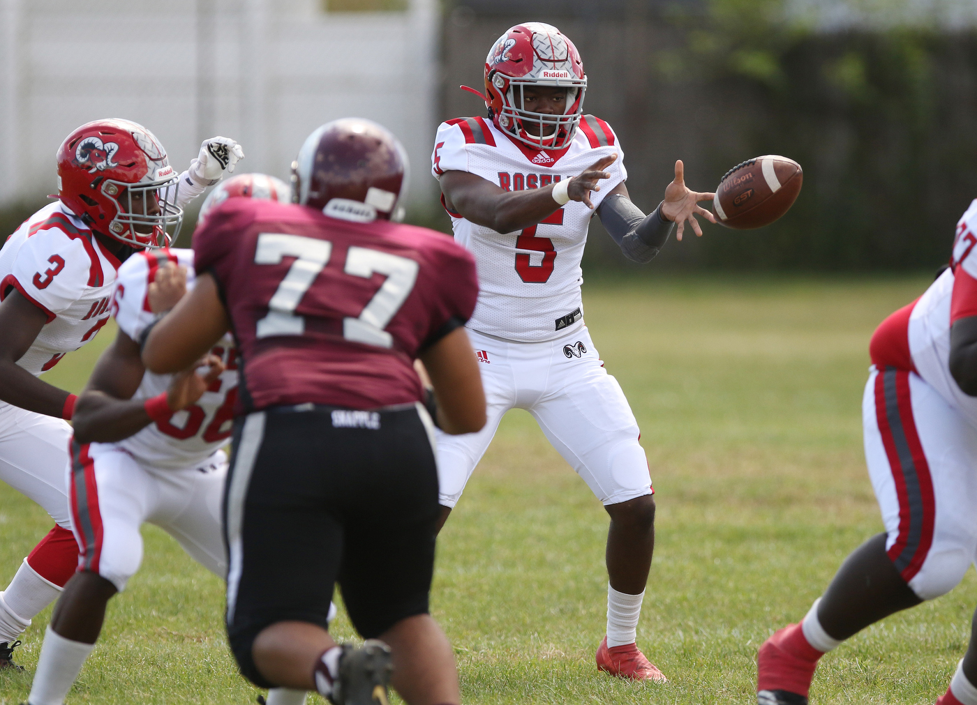 Roselle at South River football game on Sept. 7, 2019. - nj.com