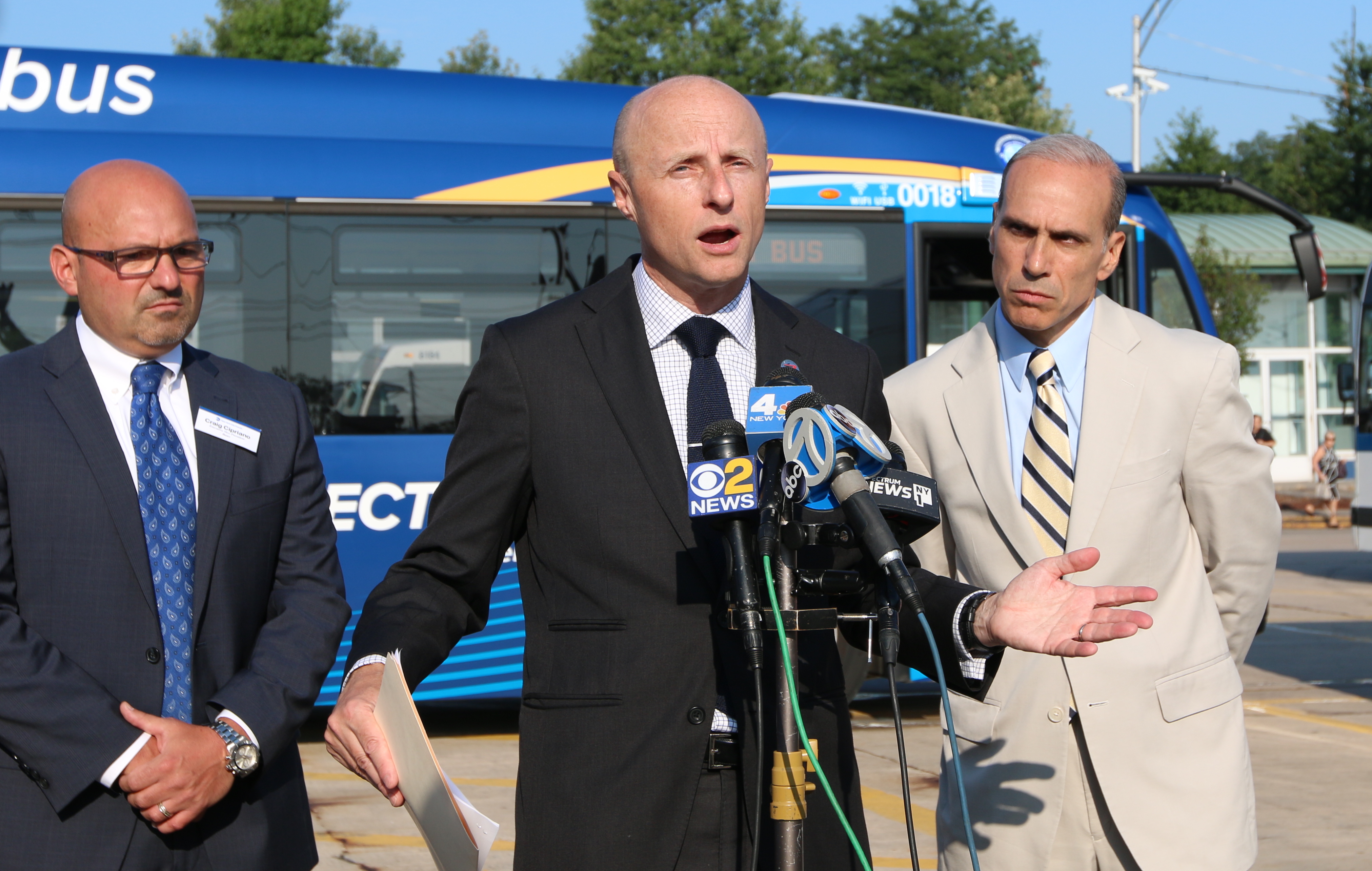 Express bus route redesign anniversary brings out NYCT president Andy ...