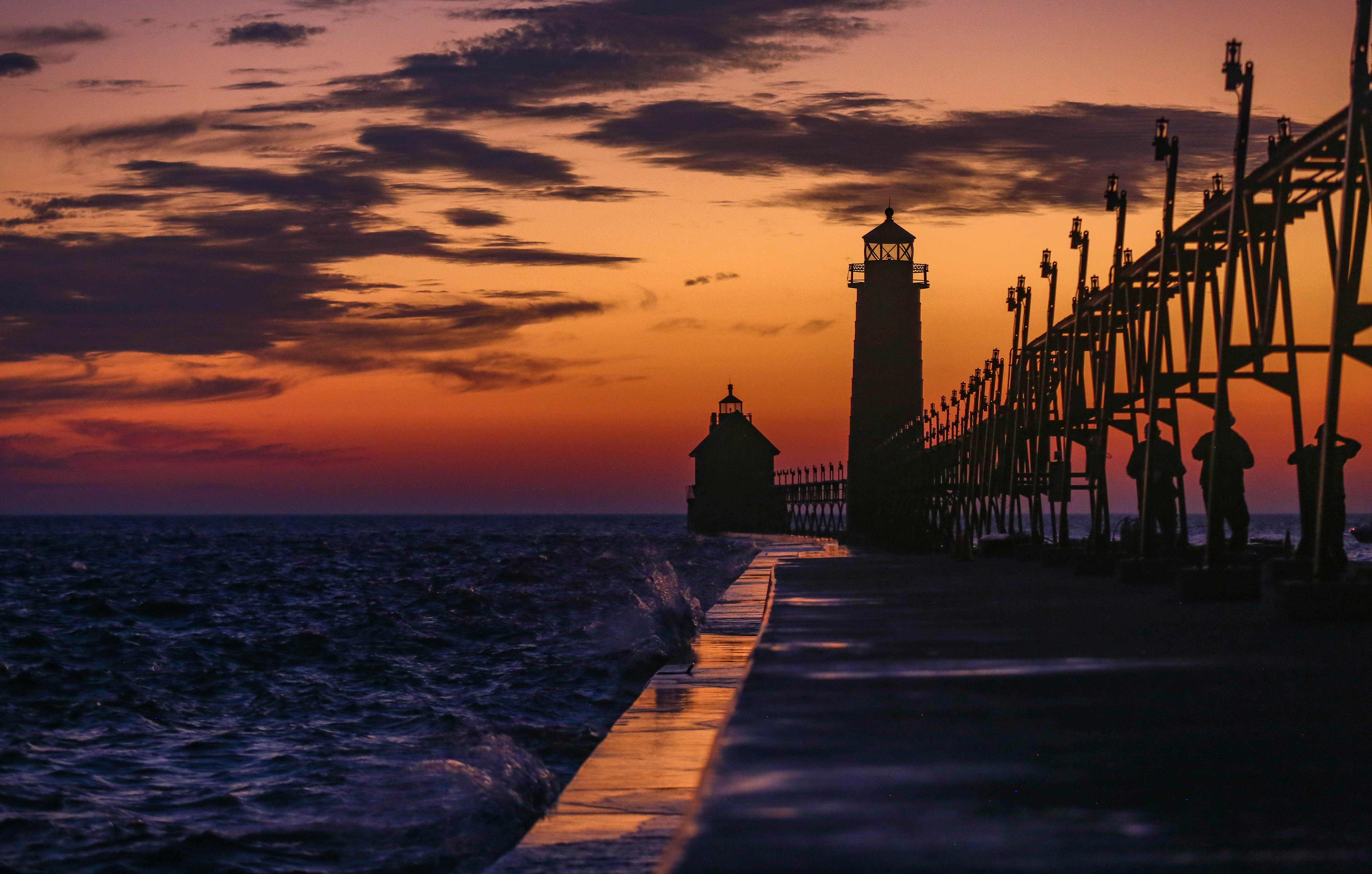 Grand Haven catwalk lights up after three years of restorations - mlive.com