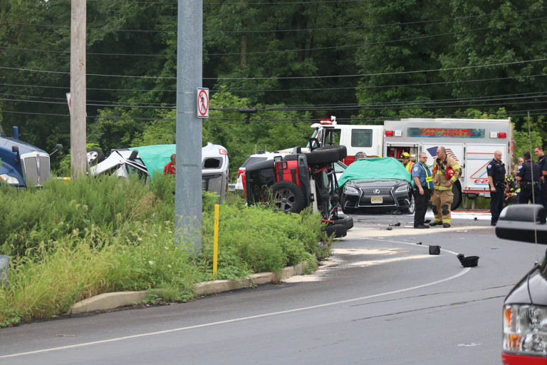 Driver charged in Route 309 crash that killed 3 people ...