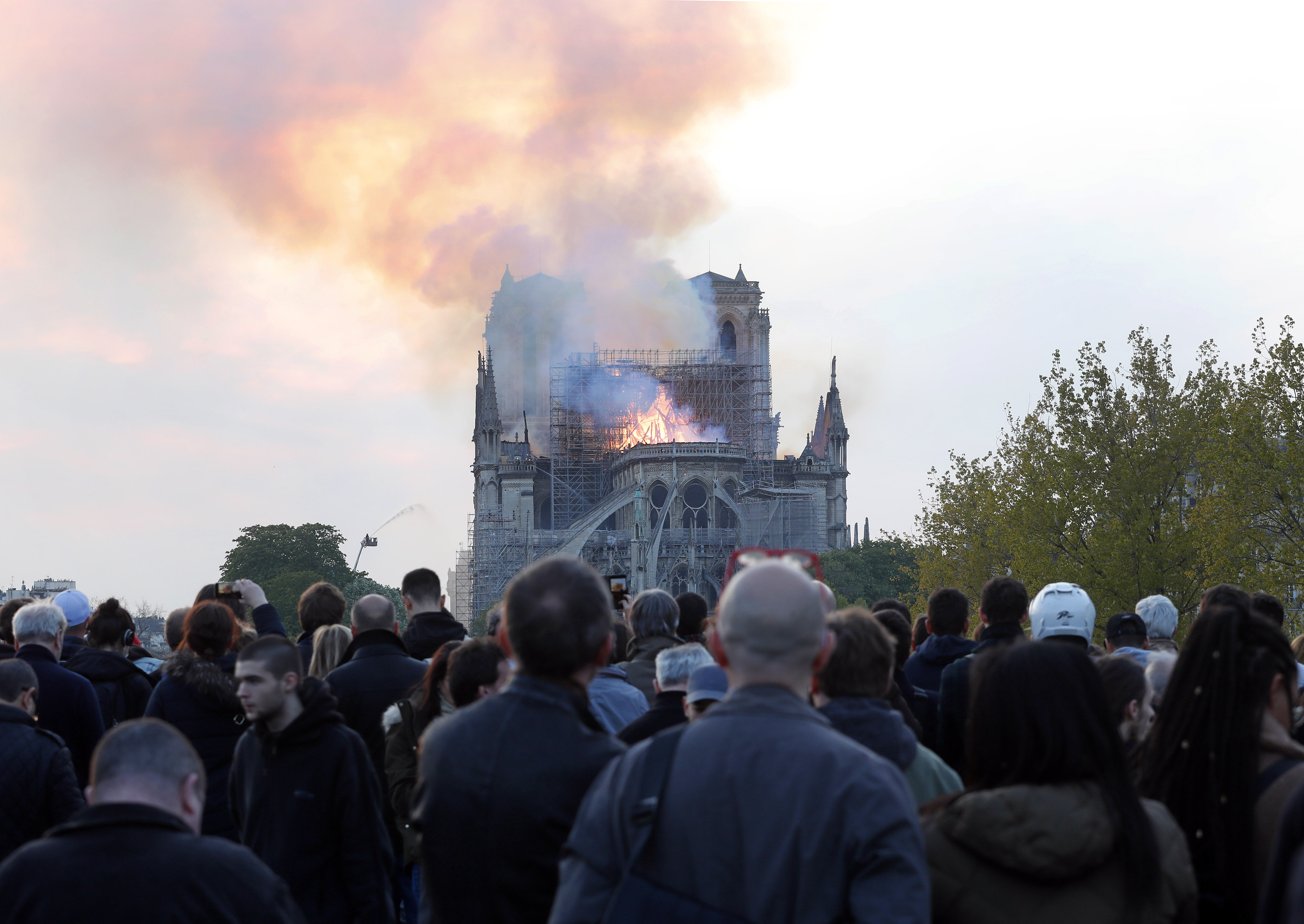 Fire torches top of Notre Dame Cathedral in Paris - syracuse.com