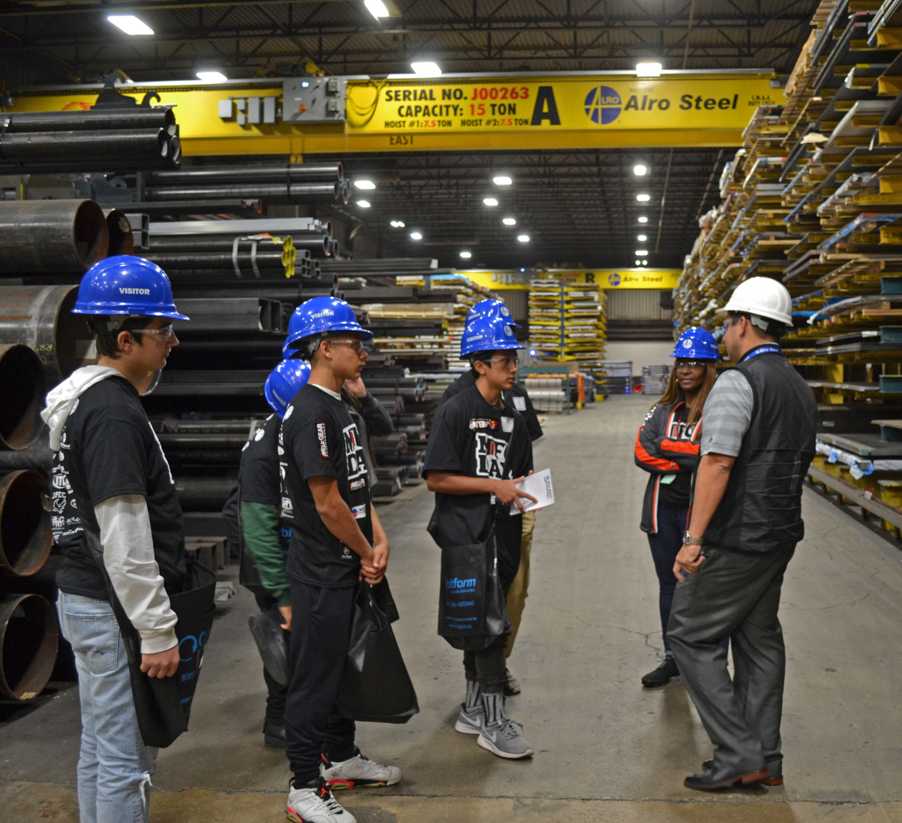Students visit Alro Steel - mlive.com