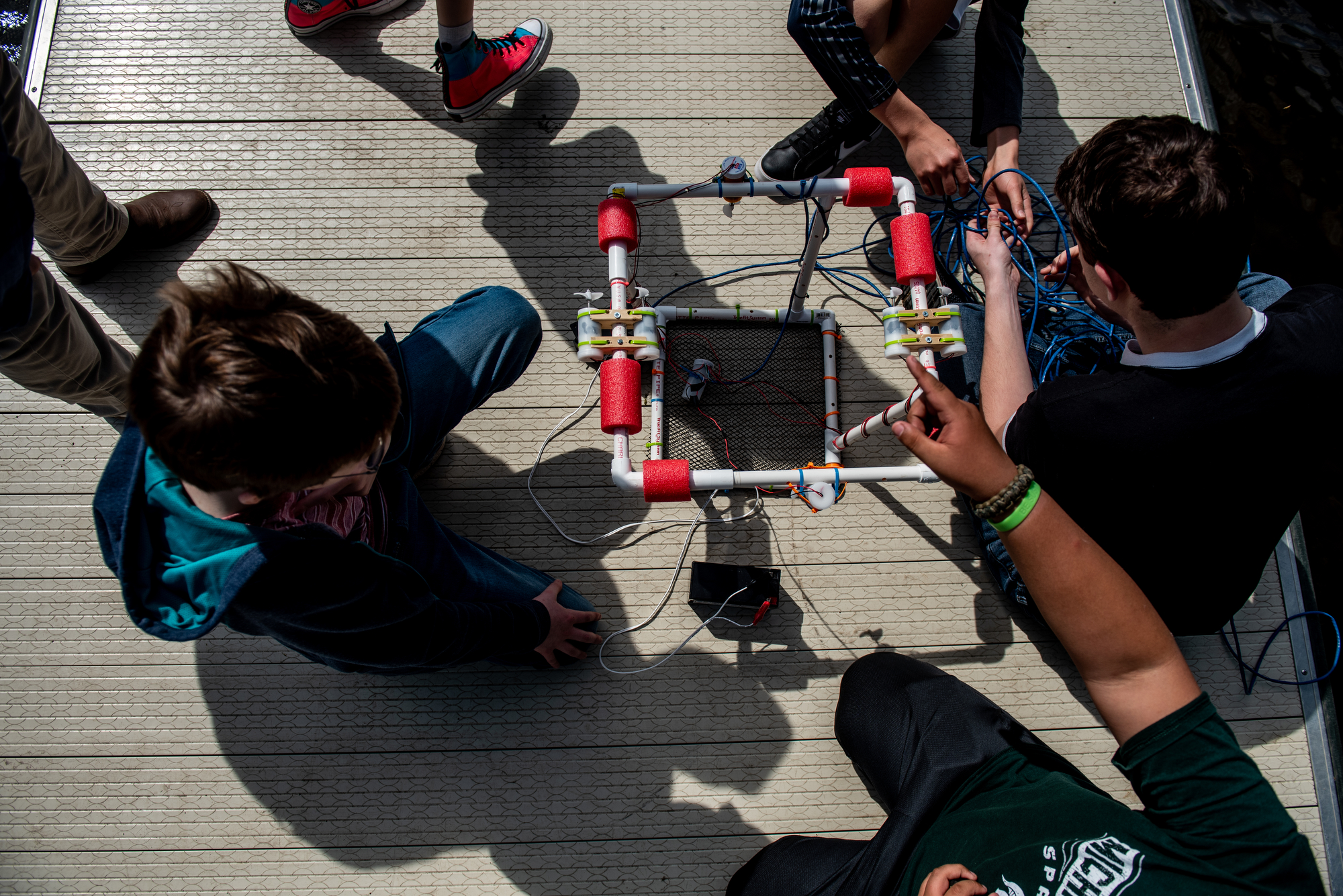 Underwater Robotics Club tests a Remotely Operated Vehicle - mlive.com