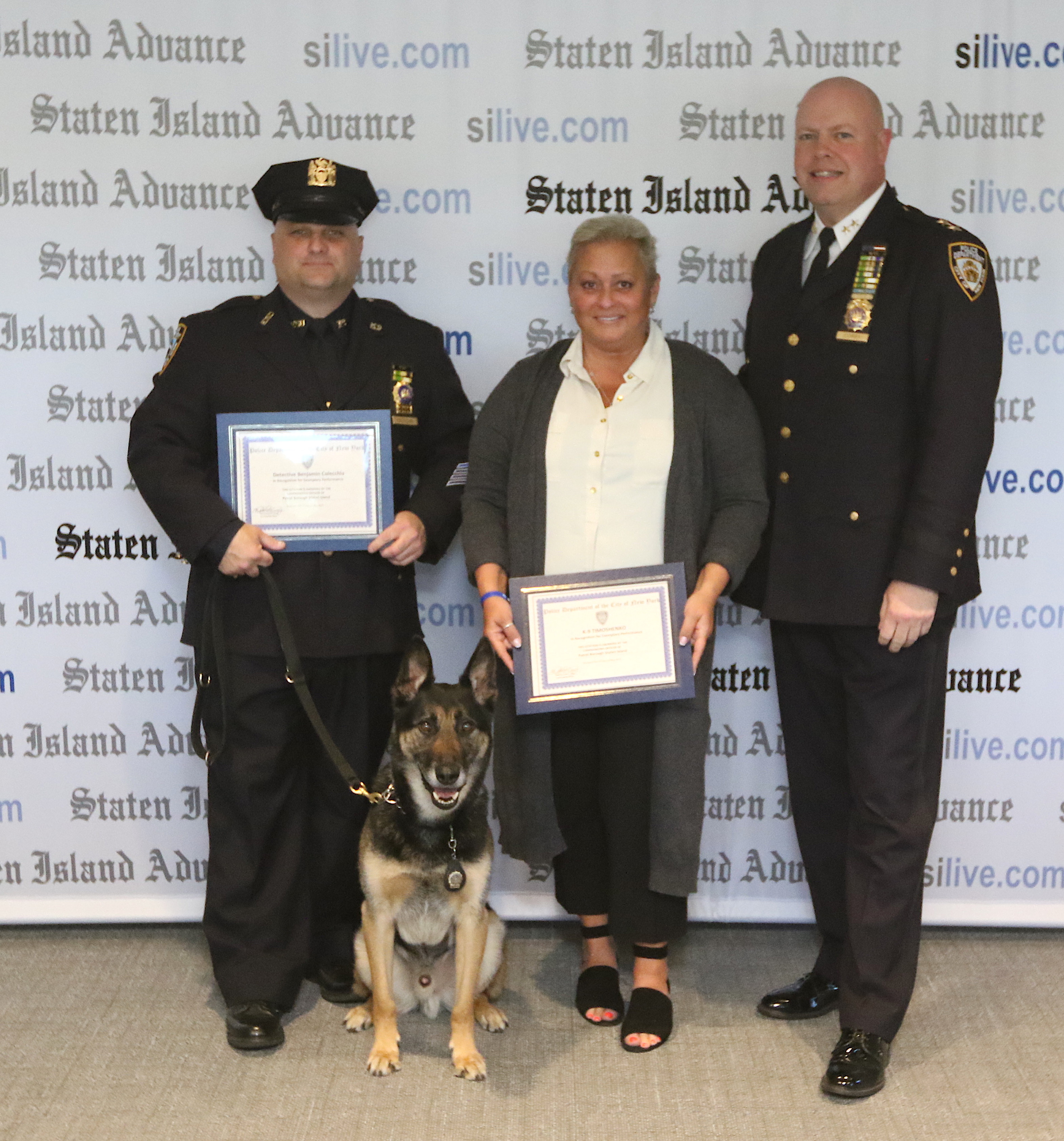 NYPD honors cops and K-9 Timo for notable arrests - silive.com