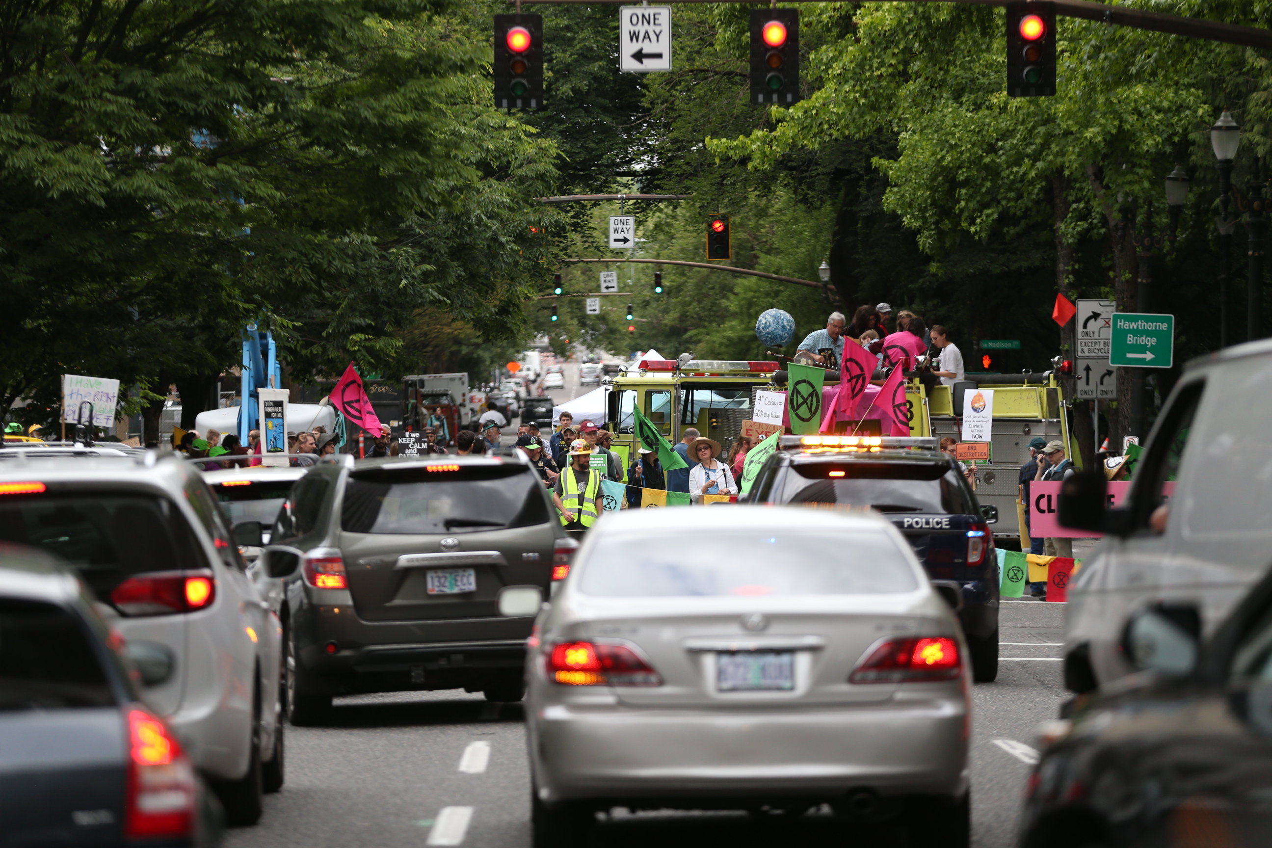 Climate Change Demonstration in Downtown Portland - oregonlive.com