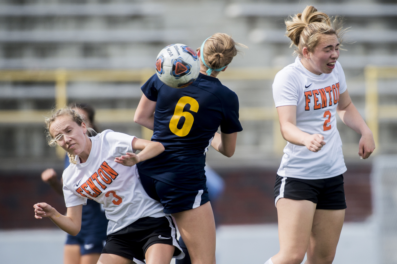 Fenton girls soccer defeats DeWitt 2-1 to advance to Division 2 ...