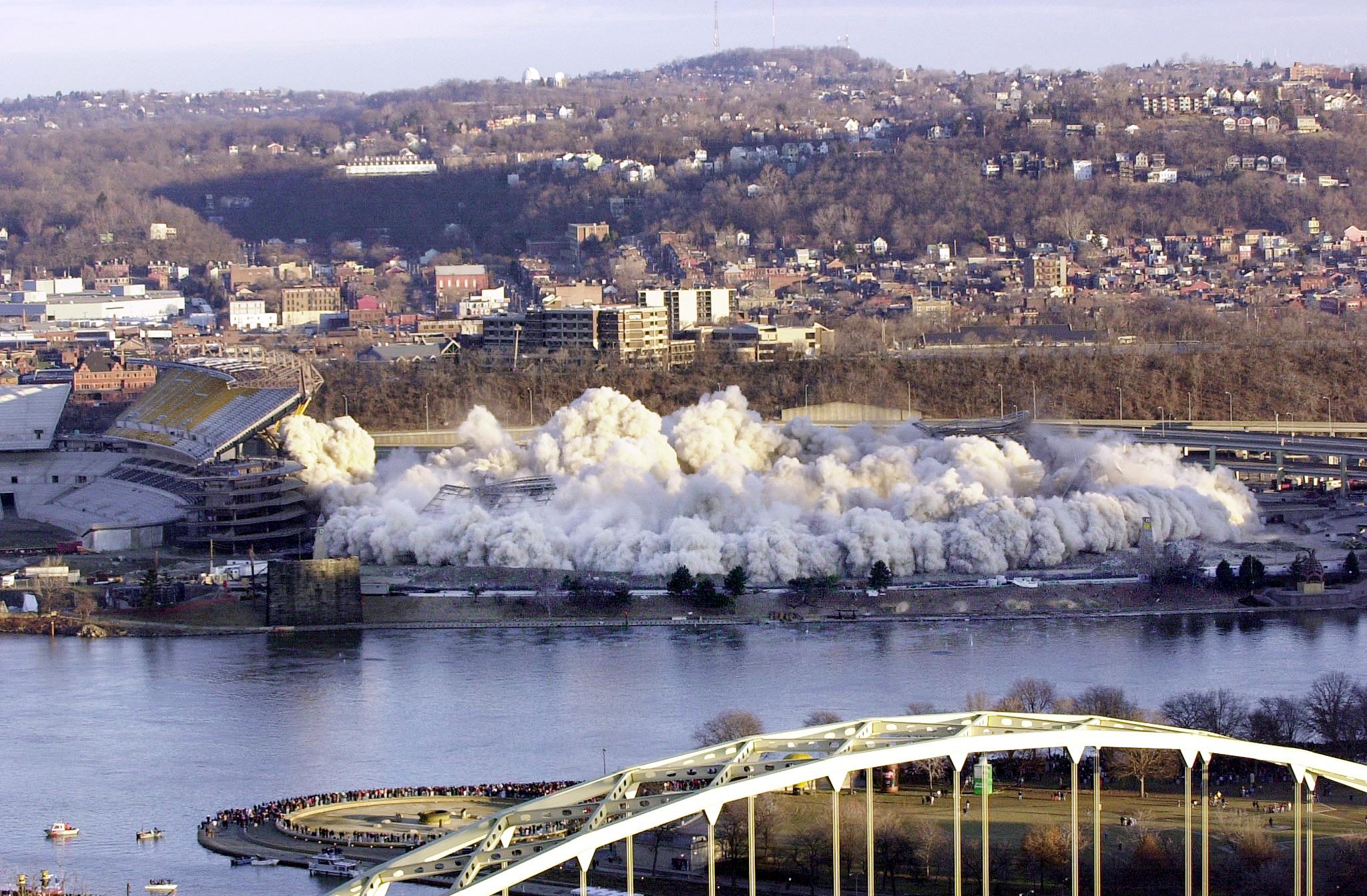 Three Rivers Stadium implosion, Feb. 11, 2001 - pennlive.com