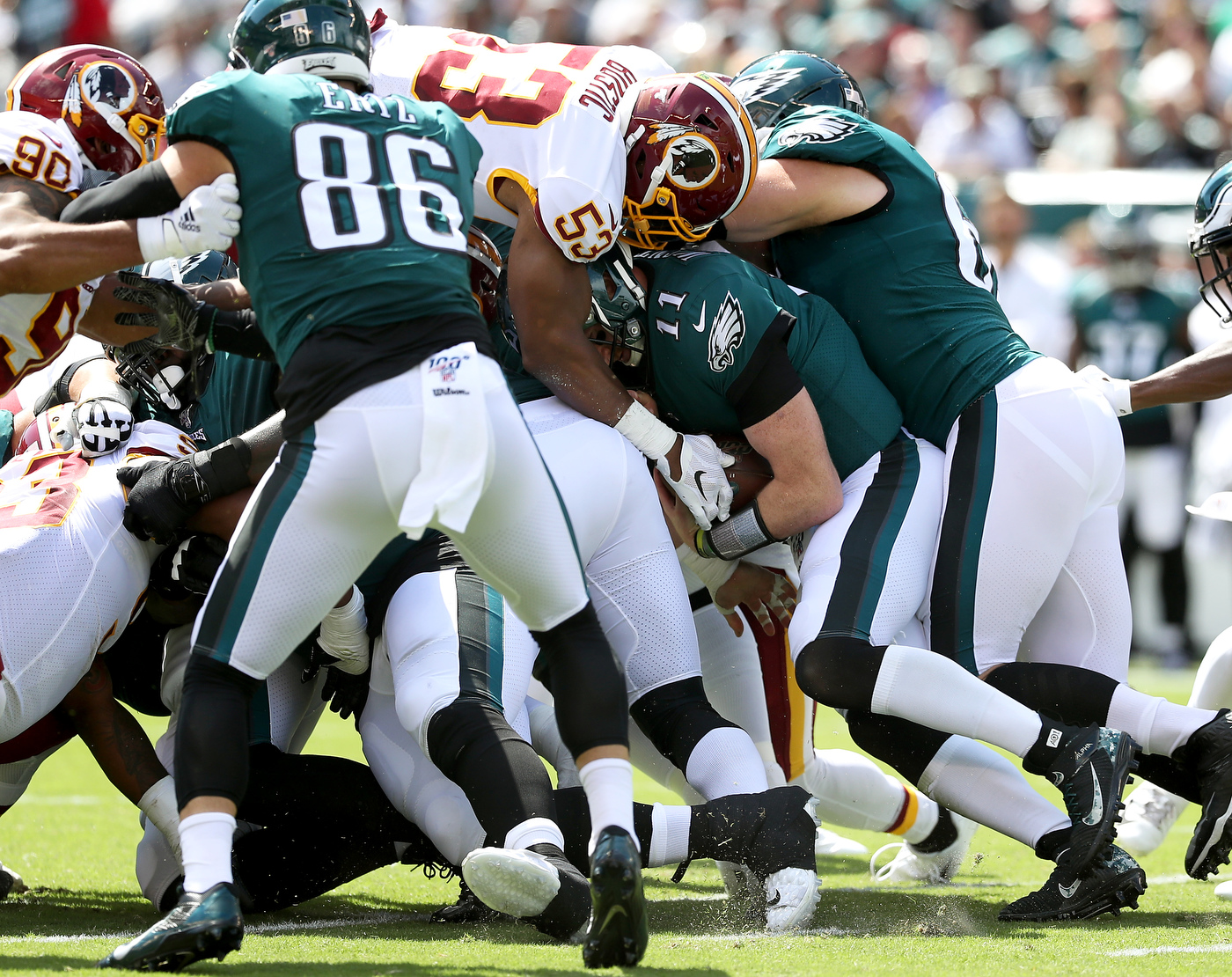 NFL Week 1: Washington Redskins vs. Philadelphia Eagles, Sept. 8, 2019 ...