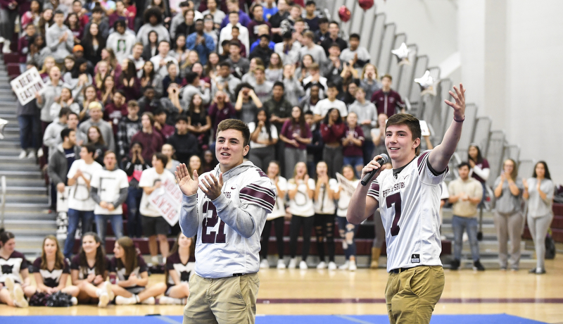 Stateliners' pep rally for 2019 Thanksgiving game against Easton ...