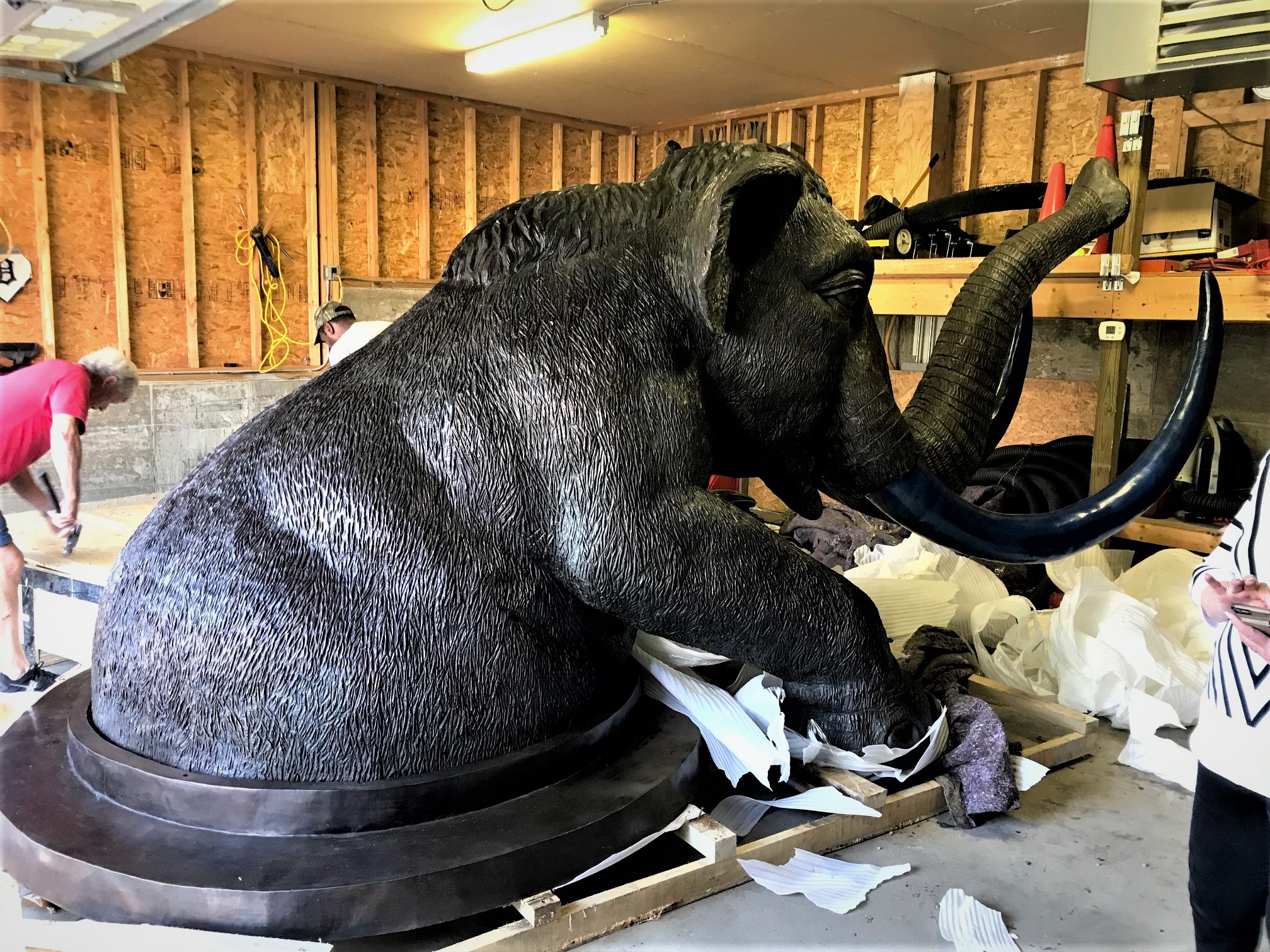 Moxie the Mastodon arrives in downtown Muskegon - mlive.com