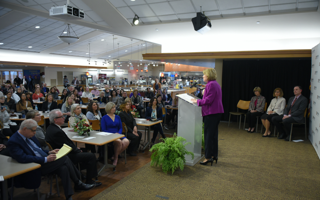 Bay Path University President-Elect Sandra J. Doran introduced in ...