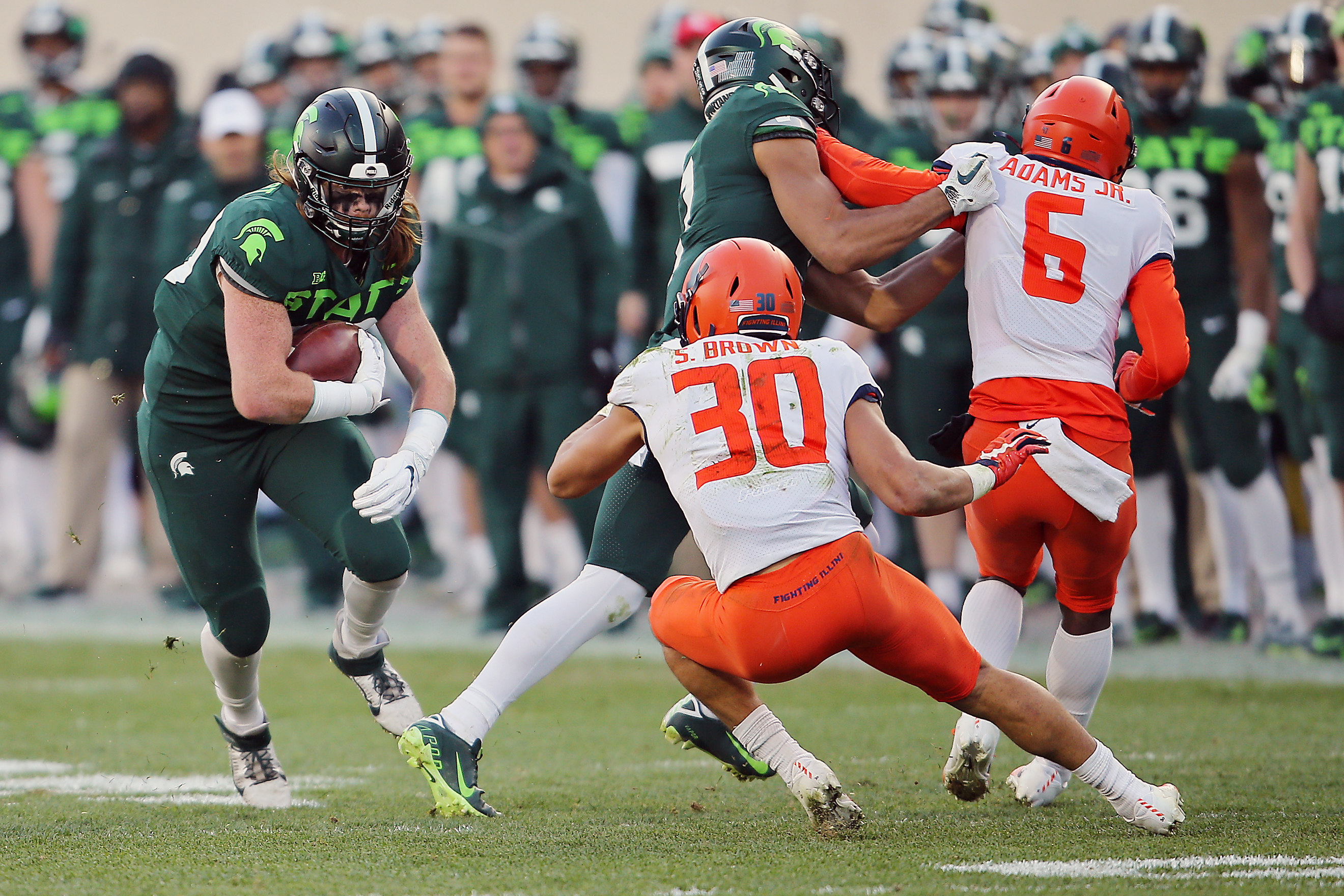 College football: Michigan State vs. Illinois - November 9, 2019 ...