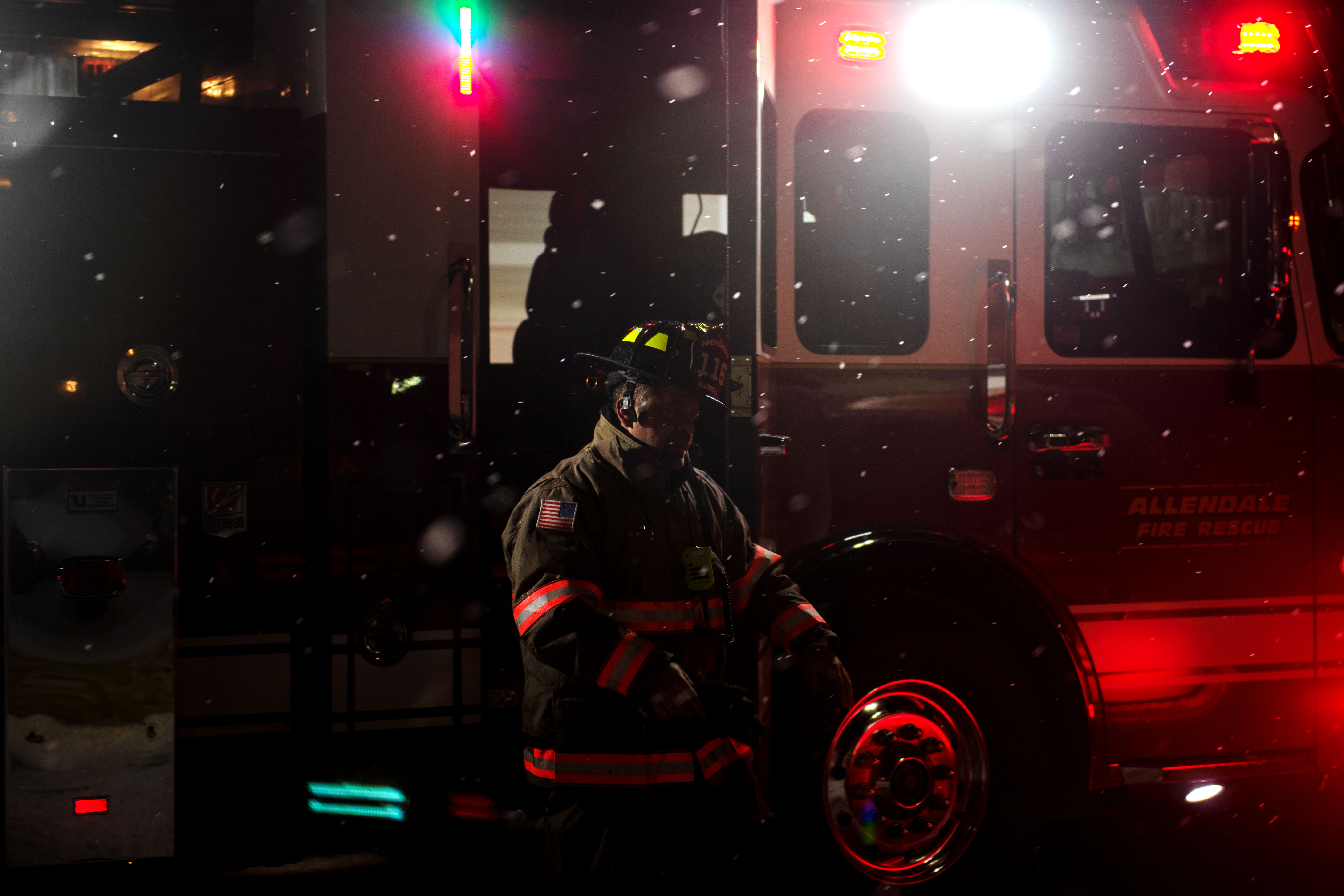 Allendale Fire Department responds to a fire at Copper Beech Townhomes ...