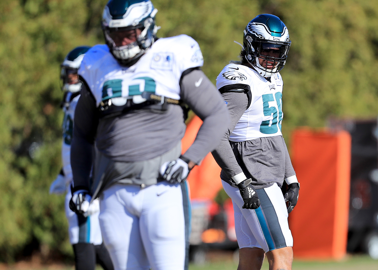 Eagles practice for Sunday's home game vs. the New England Patriots ...
