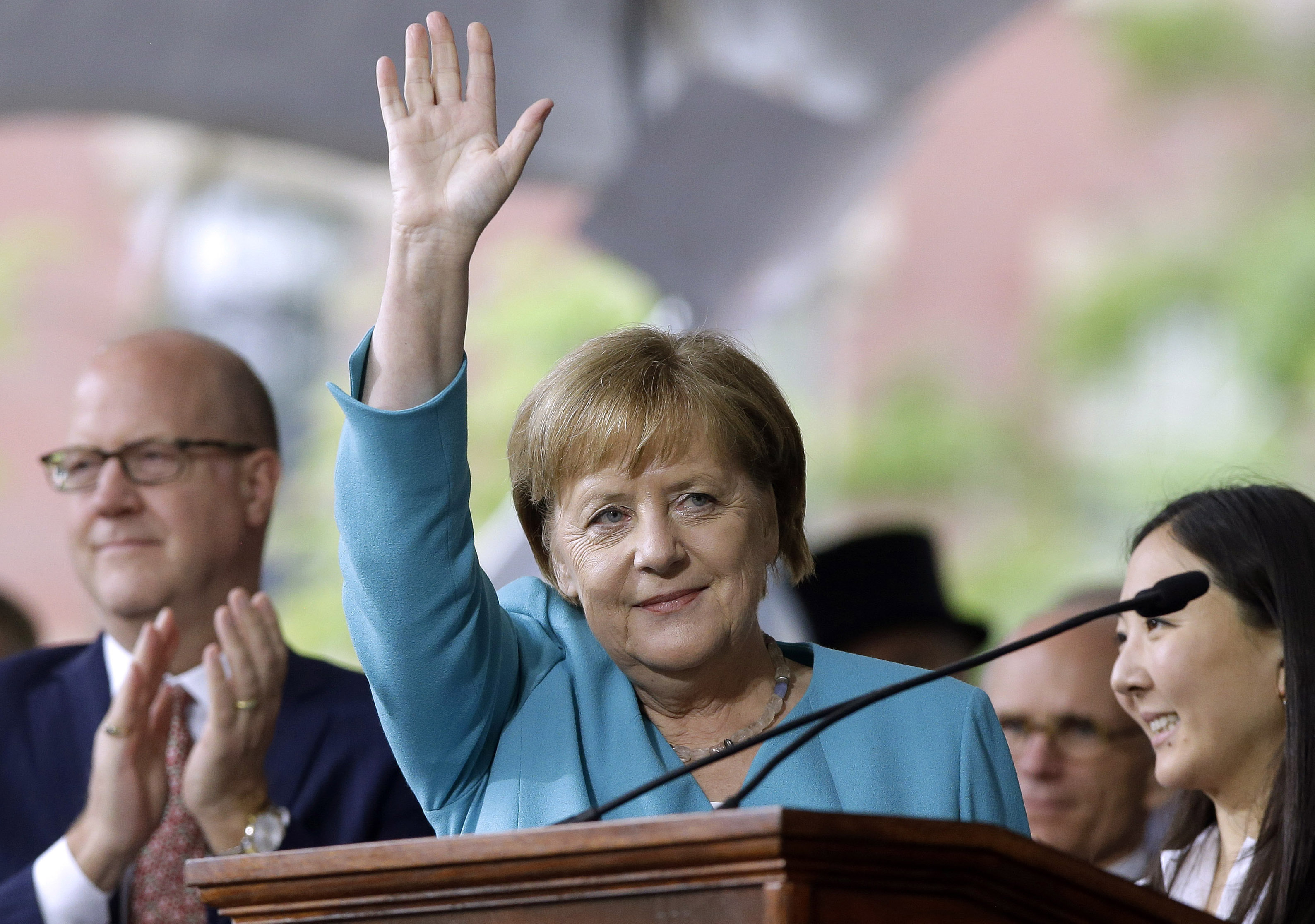 German Chancellor Angela Merkel speaks at 2019 Harvard commencement ...