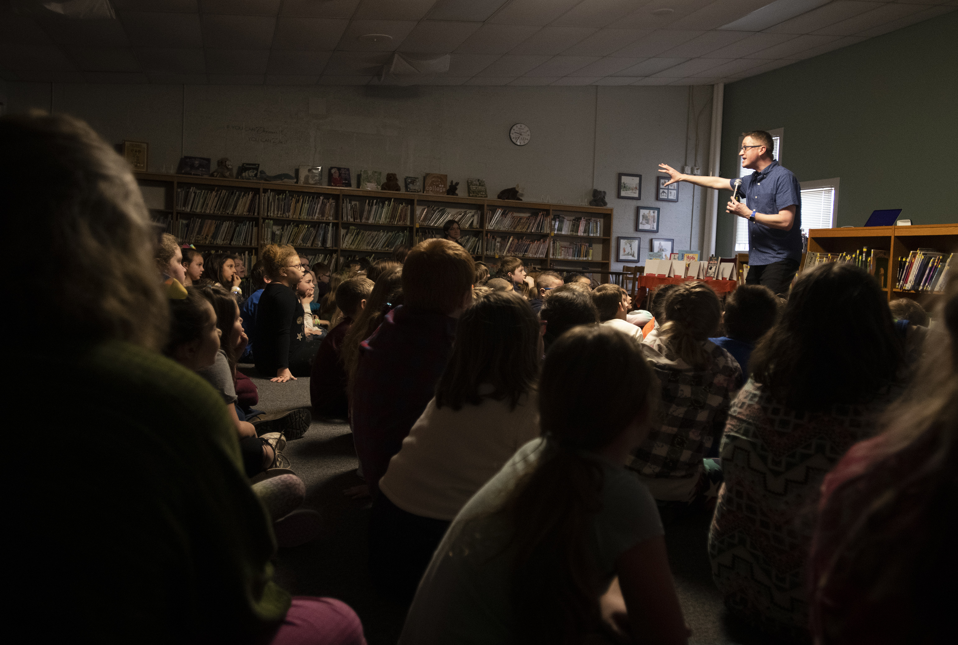 John Schumacher speaks at Parma Elementary - mlive.com
