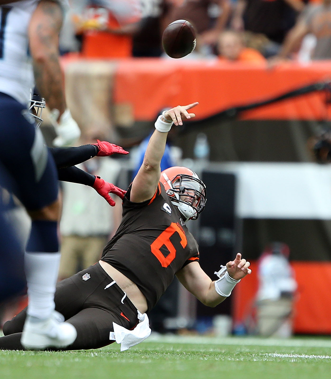 Cleveland Browns Baker Mayfield vs. Tennessee Titans, September 8, 2019 ...