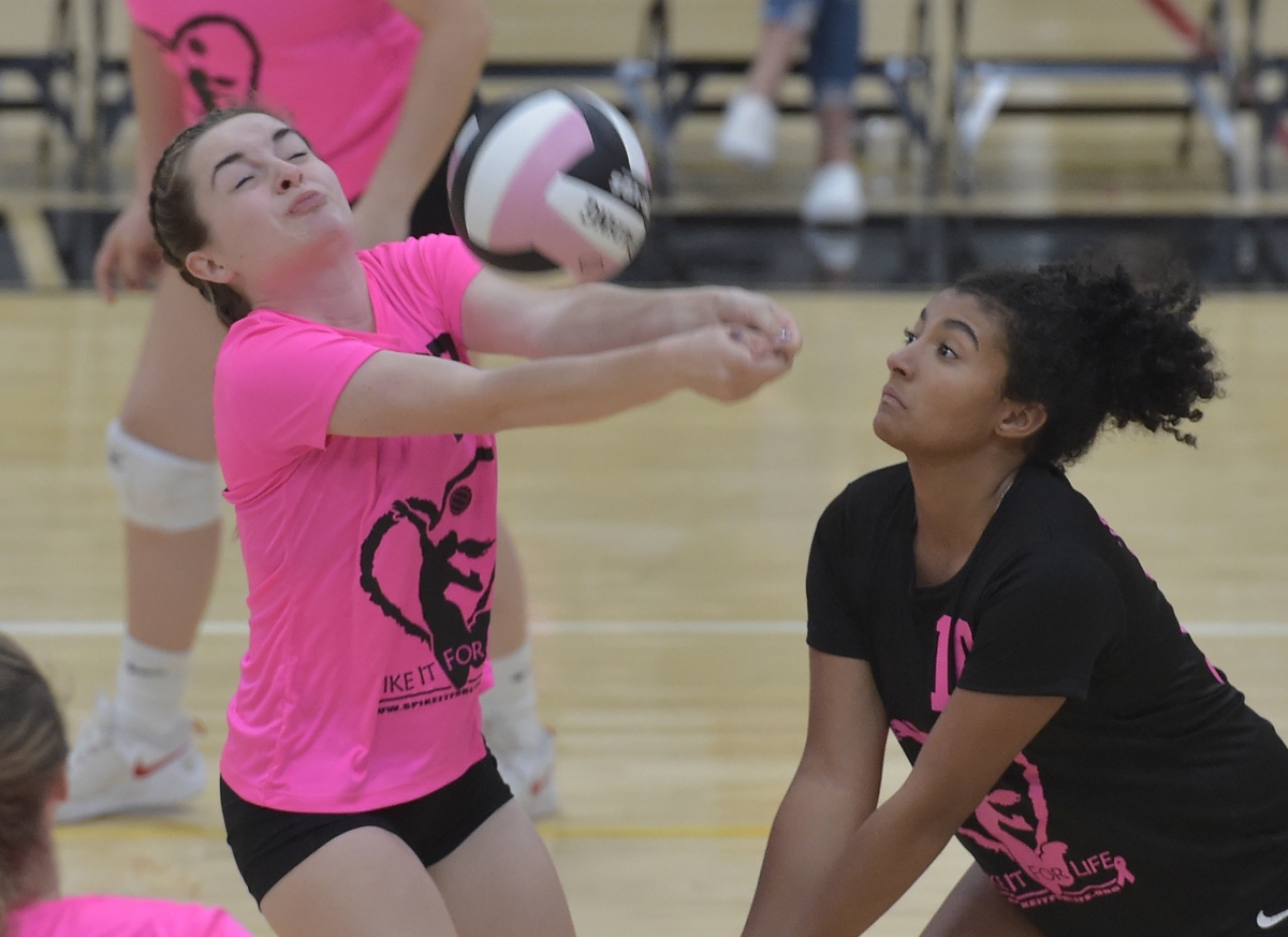 Longmeadow VS Frontier Regional girls volleyball 'Spike it for Life ...