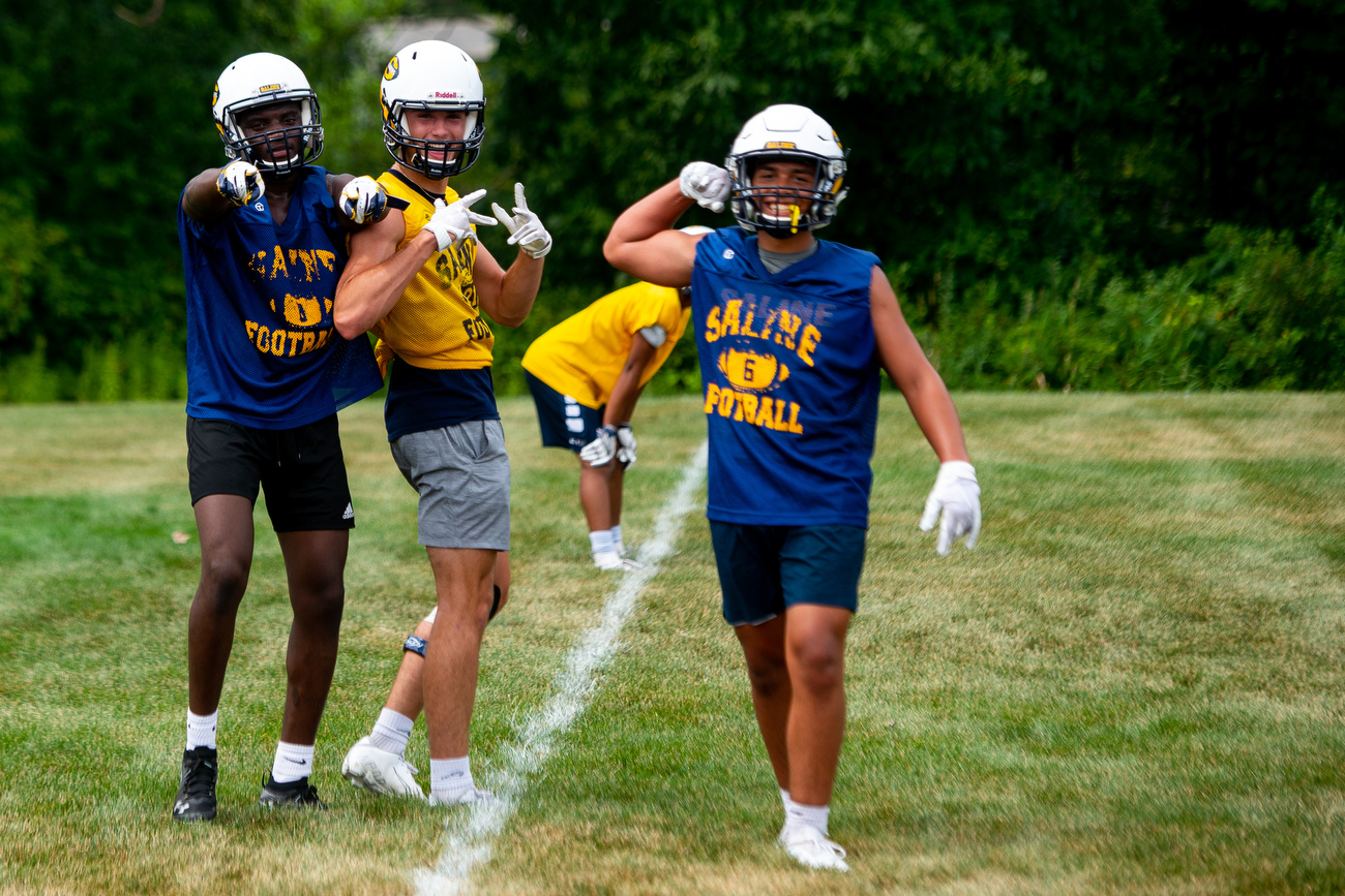 First day of football practice at Saline High School - mlive.com