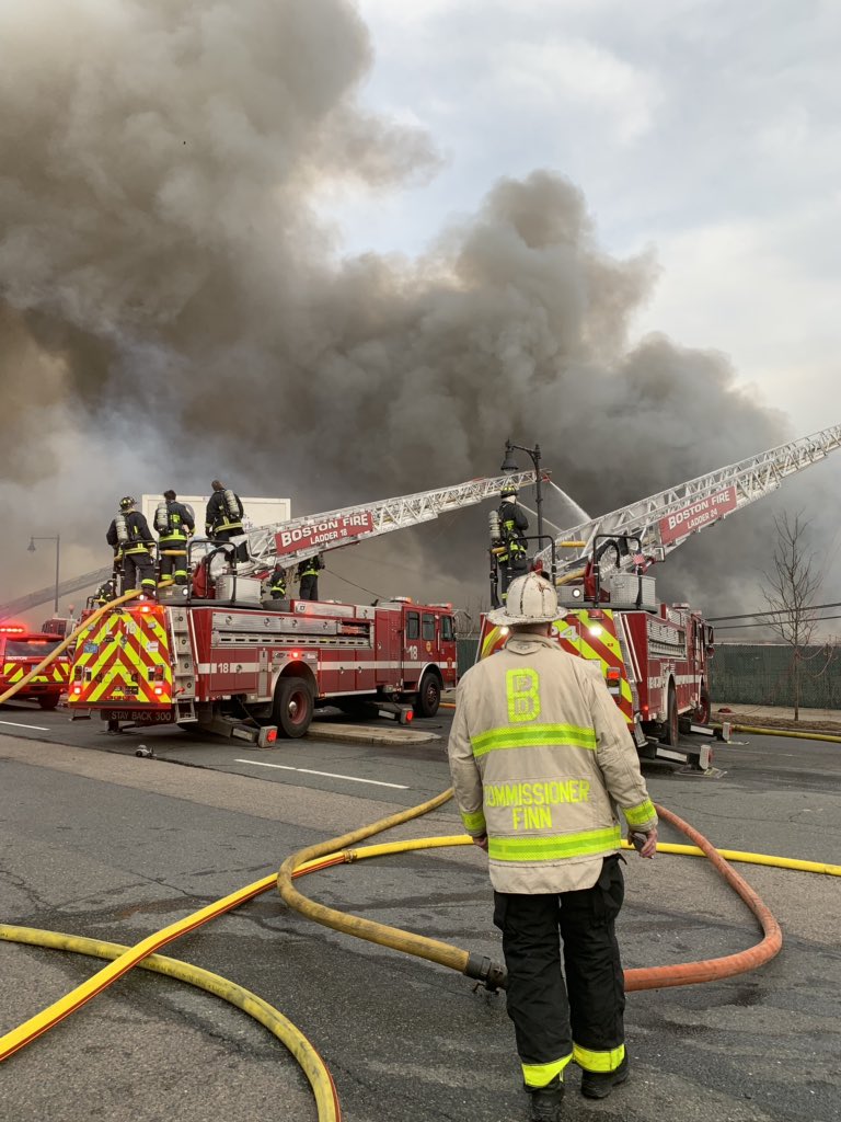 Boston firefighters battle 7-alarm blaze at East Boston casket company ...