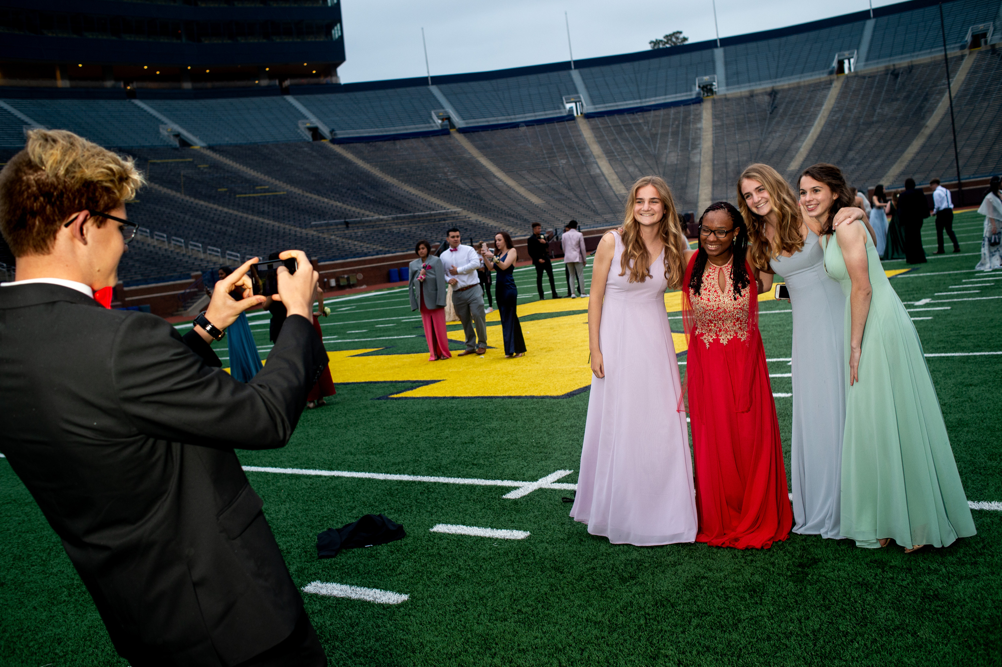 Ann Arbor Huron high school celebrates prom 2019 at Michigan Stadium ...
