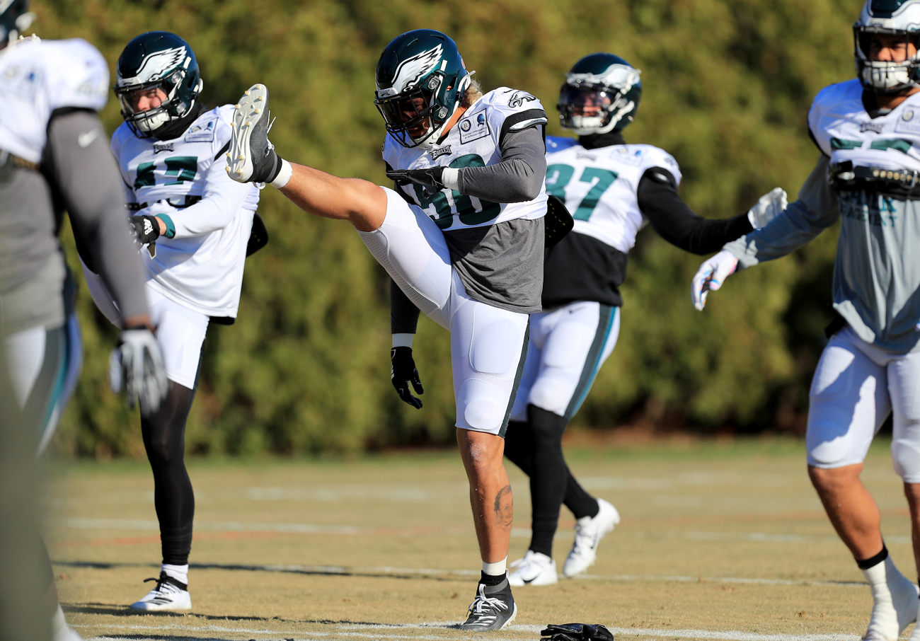 Eagles practice for Sunday's home game vs. the New England Patriots ...