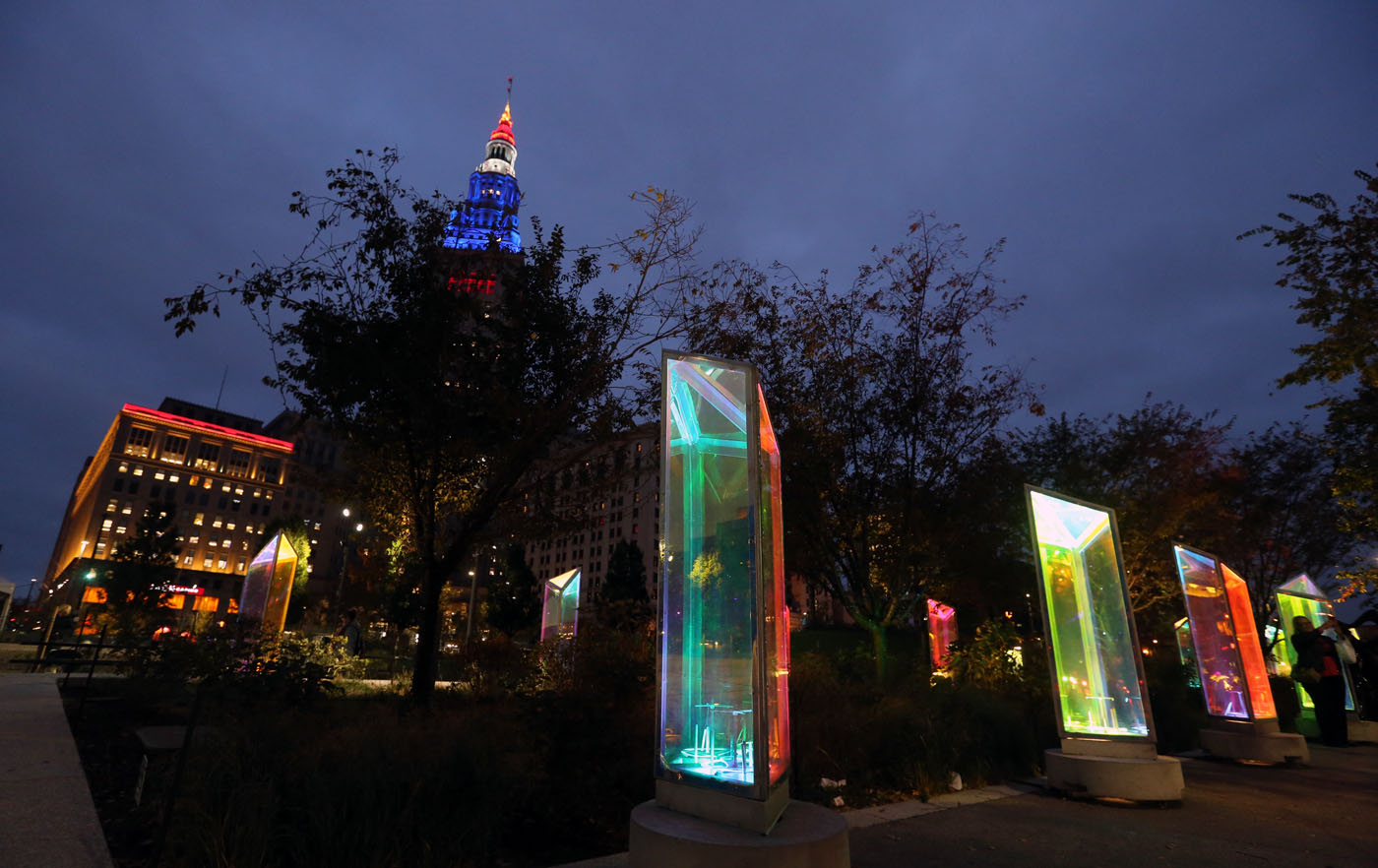 Prismatica showers Public Square with the colors of the rainbow ...